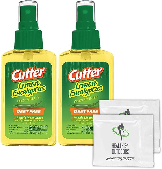 Amazon.com: Cutter Lemon Bug Repellent Pump Spray (4 OZ) 2 Count + (2 ...