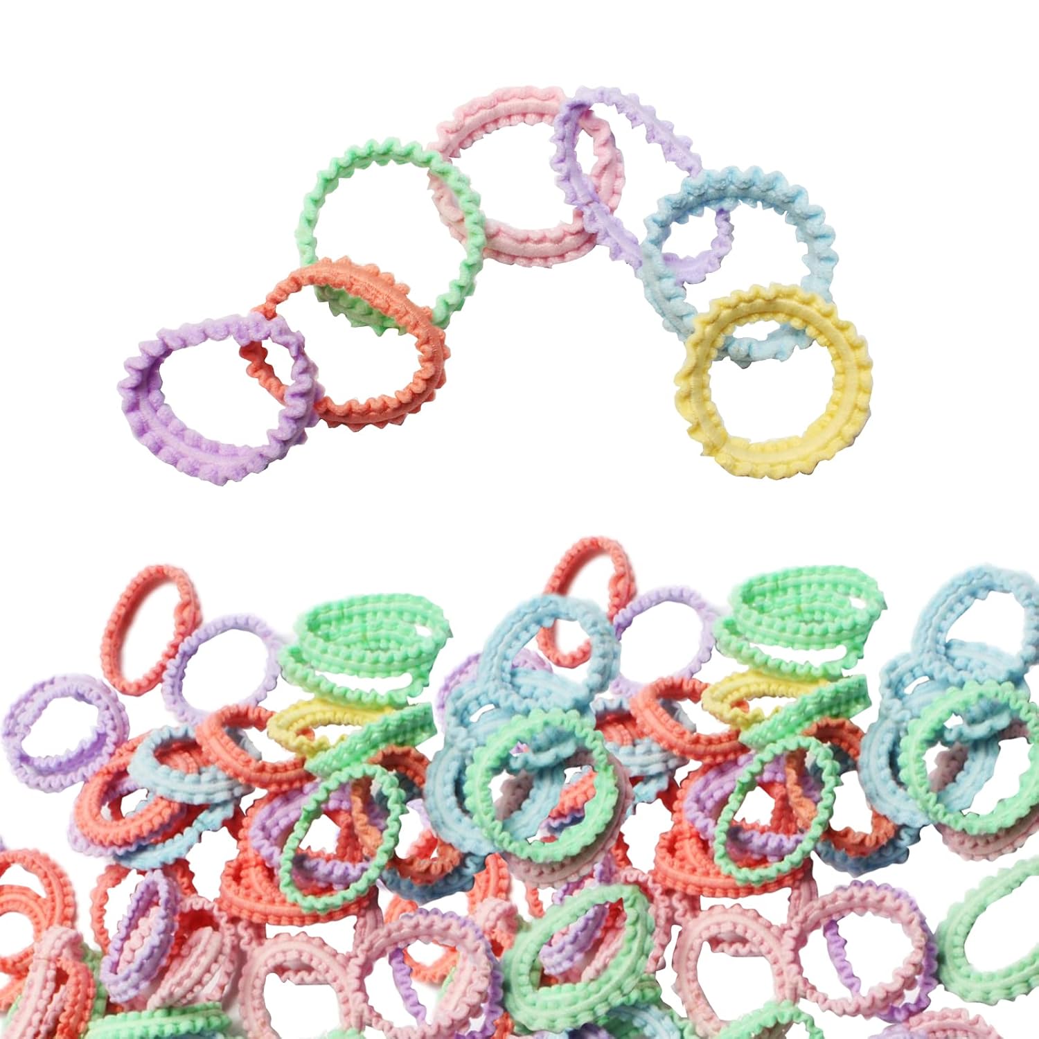 Amazon.com : YEEPSYS Kids Hair Ties Hair Elastic Bands for Toddler and ...