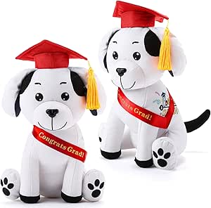 Amazon.com: Zomiboo 2 Pcs Graduation Autograph Stuffed Dog to Sign 12 ...