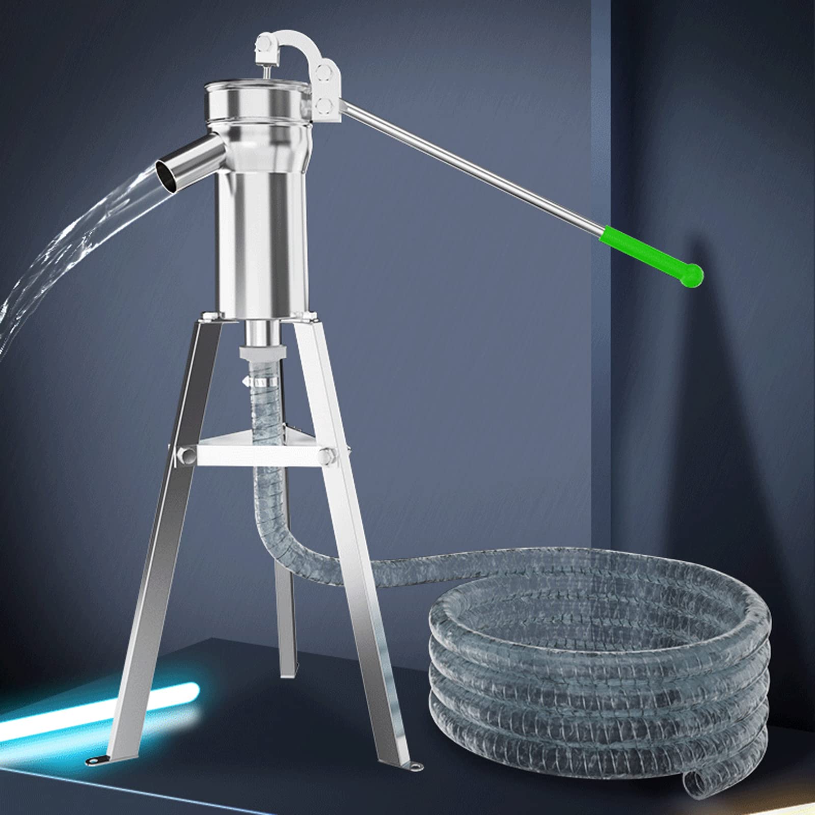 Locci Hand Well Pump Stand Stainless Steel, Pitcher Pump Stand, well ...