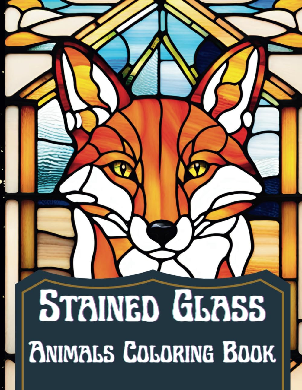 Amazon.com: Stained Glass: Animals Coloring Book for Adults | Windows ...