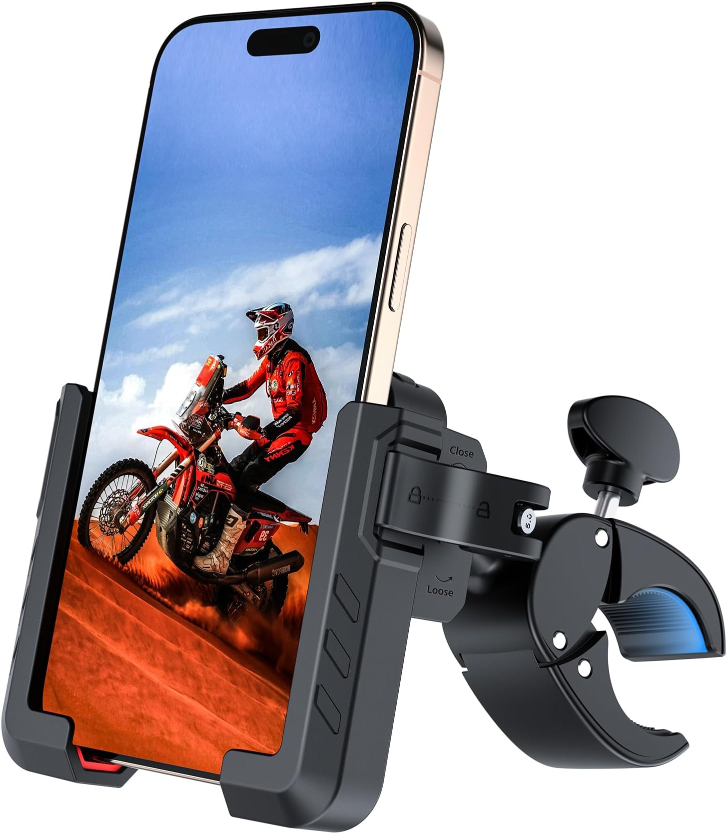 Amazon.com: Bike Phone Mount Holder, [Camera Friendly] Motorcycle Phone ...