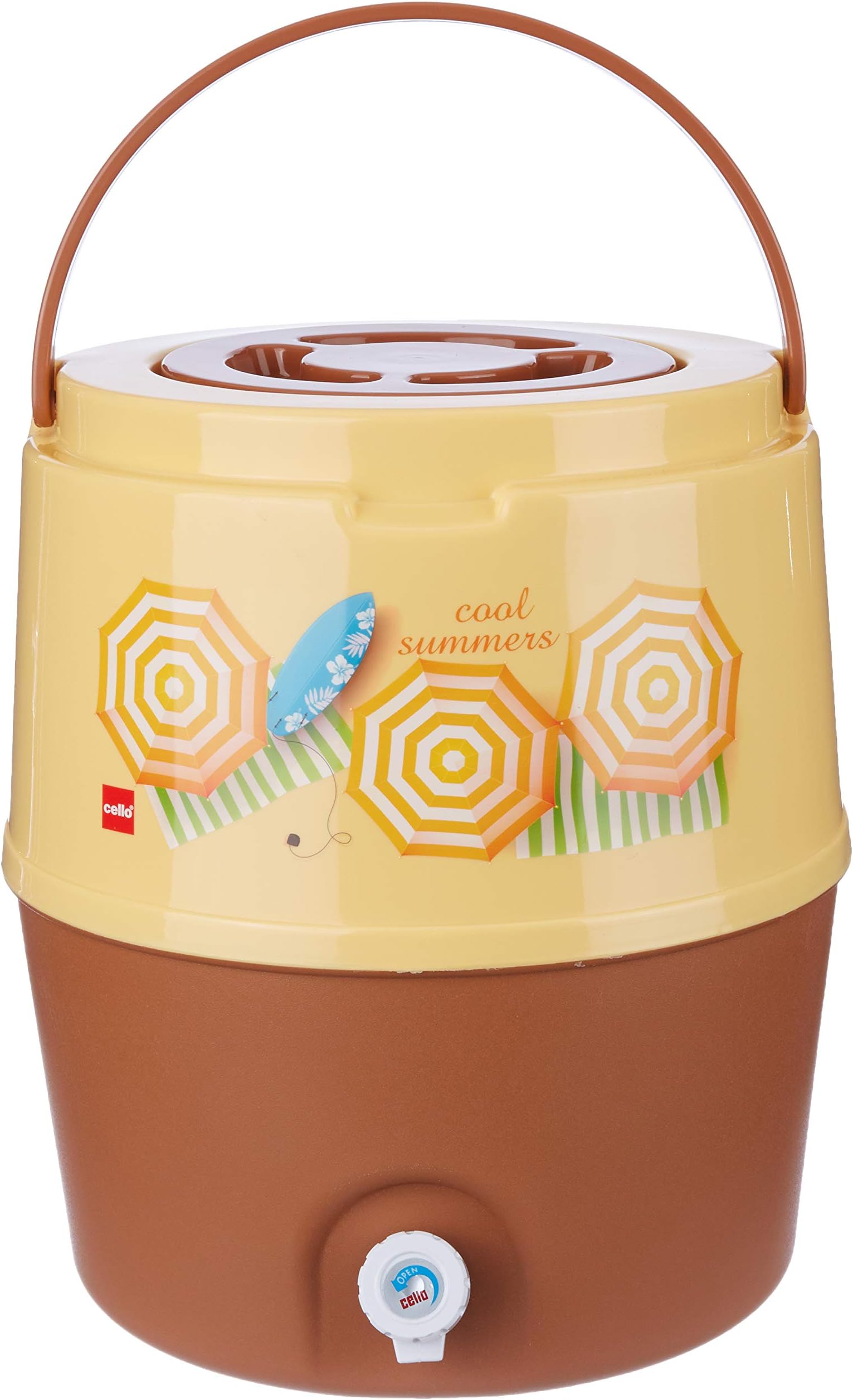 Milton Kool Musafir Insulated Plastic Water Jug, 20 Litres, Blue ...