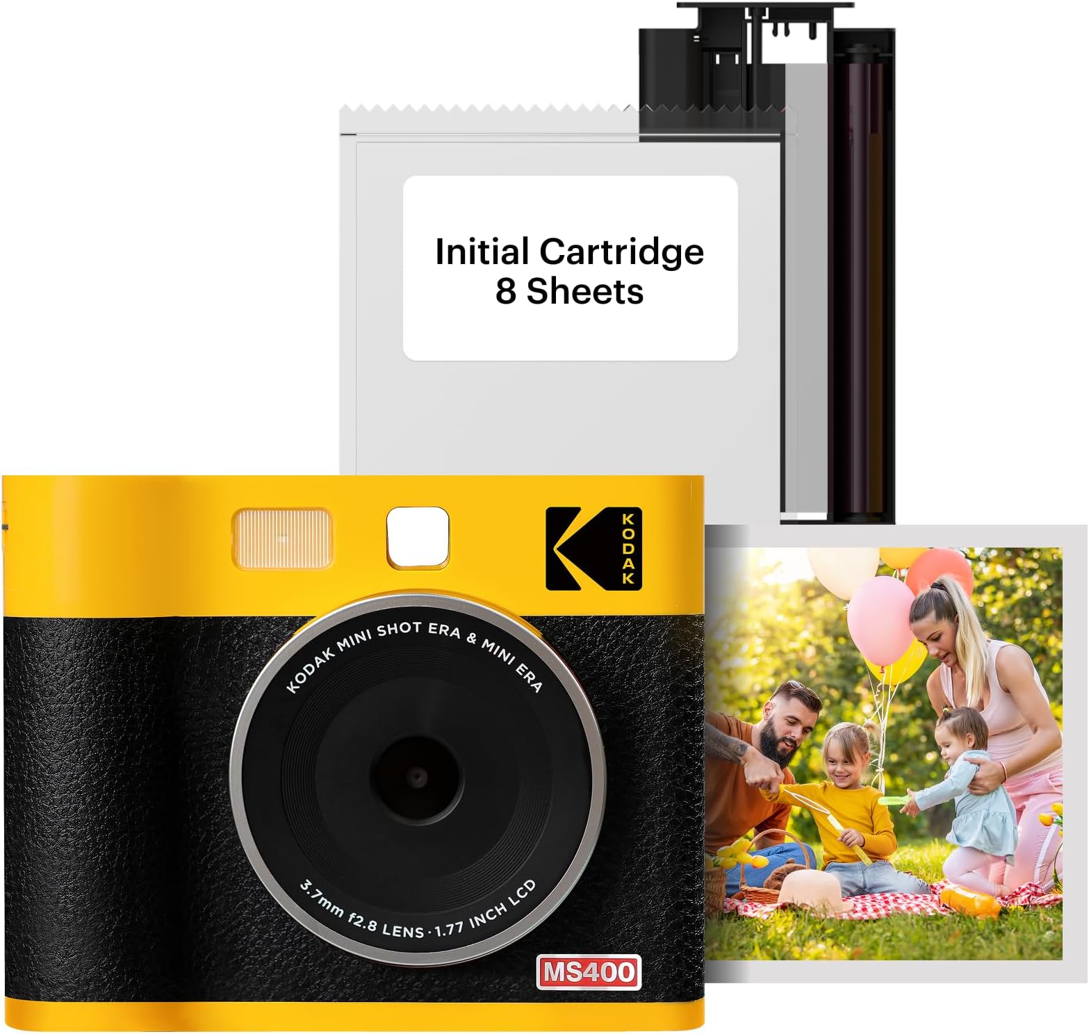 Amazon.com : KODAK Mini Shot 4 ERA 4PASS 2-in-1 Instant Camera and ...
