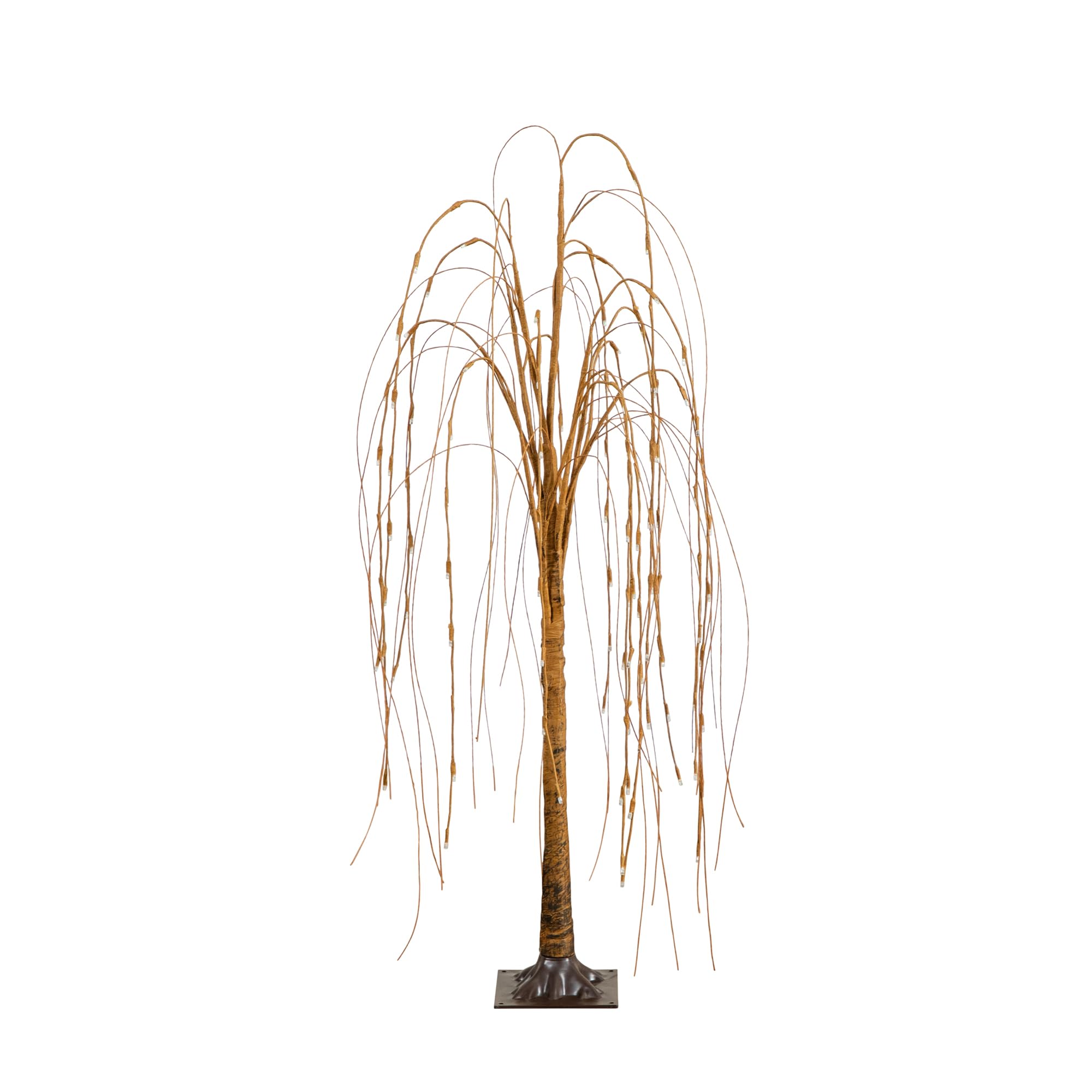 Amazon.com: Nearly Natural 4ft. Pre-Lit Artificial Willow Tree with 120 ...