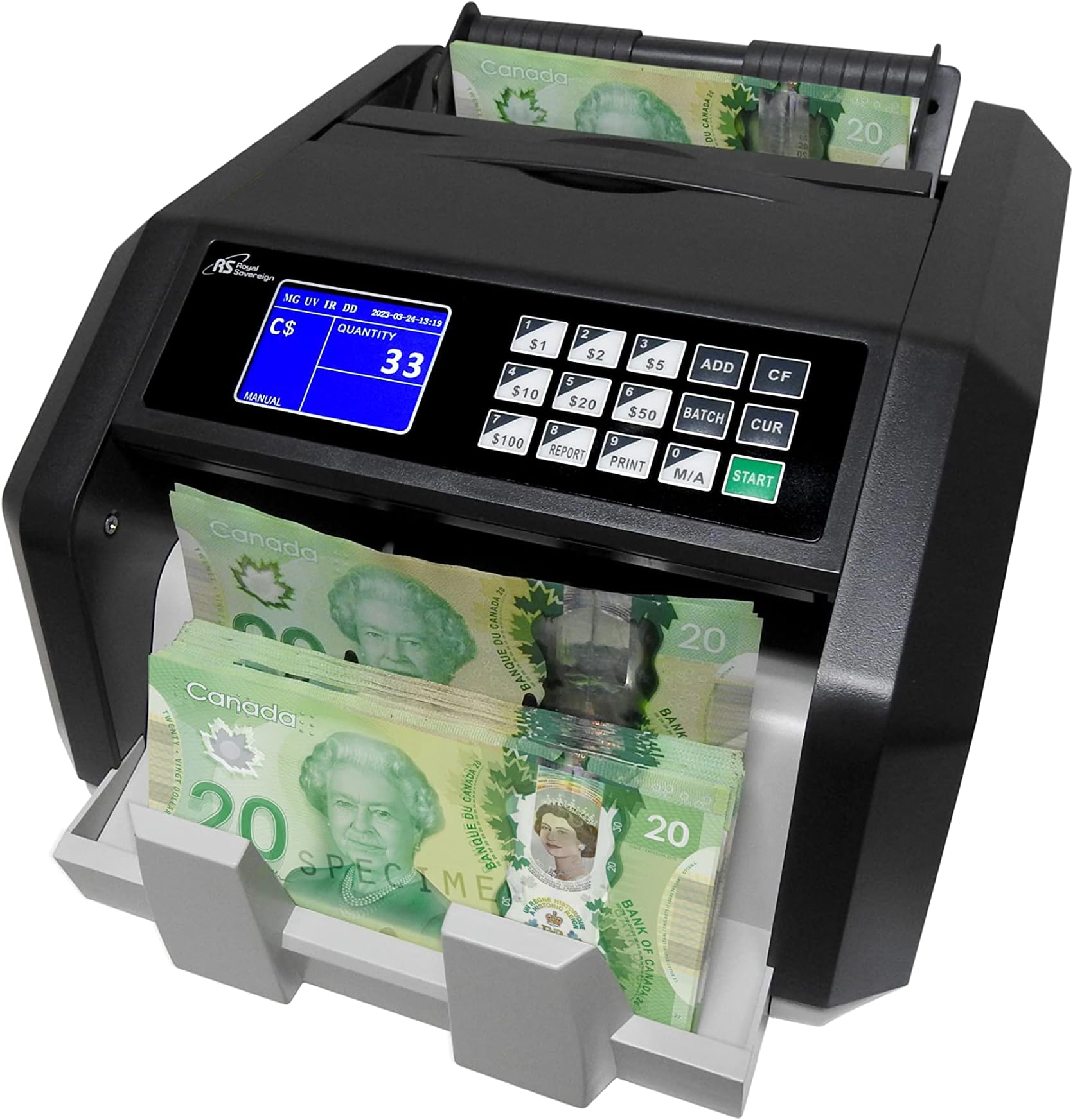 Canadian Commercial CAD/USD Currency Bill Counter with Value Counting ...