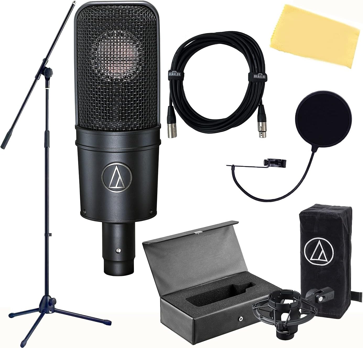 Amazon.com: Audio-Technica AT4040 Cardioid Condenser Microphone Bundle ...