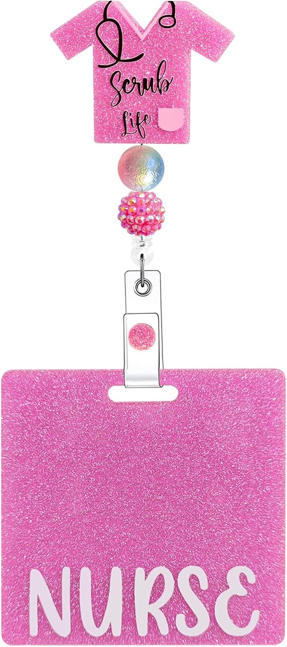 Amazon.com : Nurse Badge Reel Set - Cute Retractable Badge Holders and ...