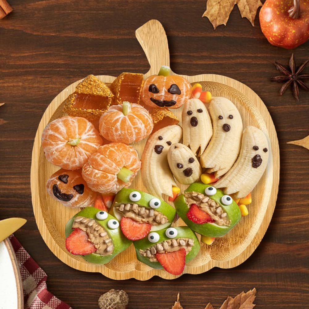 Amazon.com | Halloween Charcuterie Boards – Pumpkin & Ghost Shaped ...