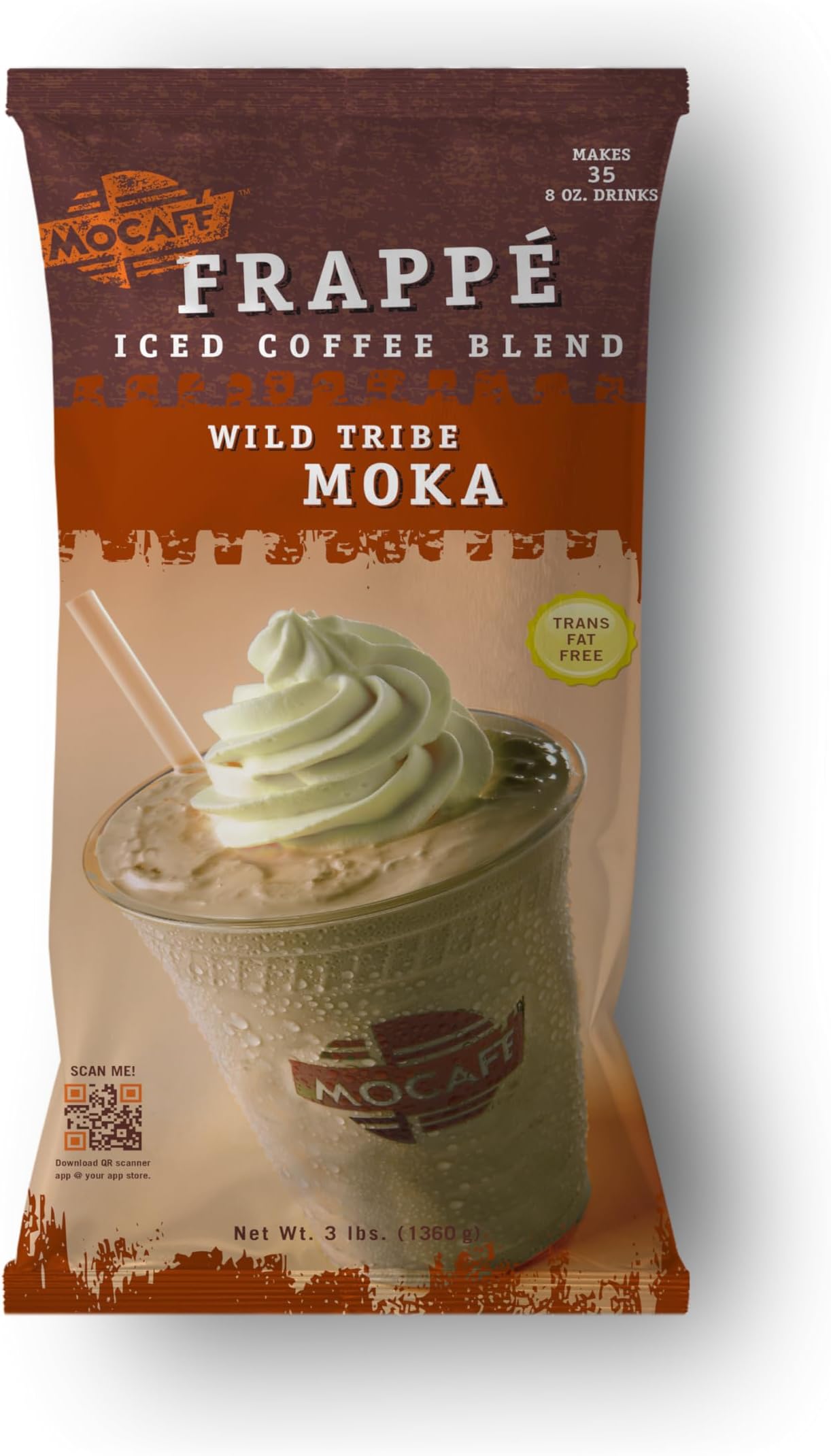 Amazon.com : MOCAFE Frappe Wild Tribe Moka Ice Blended Coffee, 3-Pound ...