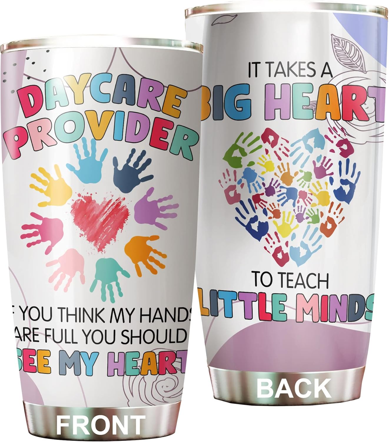 Amazon.com: MEDROC Daycare Provider Tumbler Stainless Steel 20oz ...