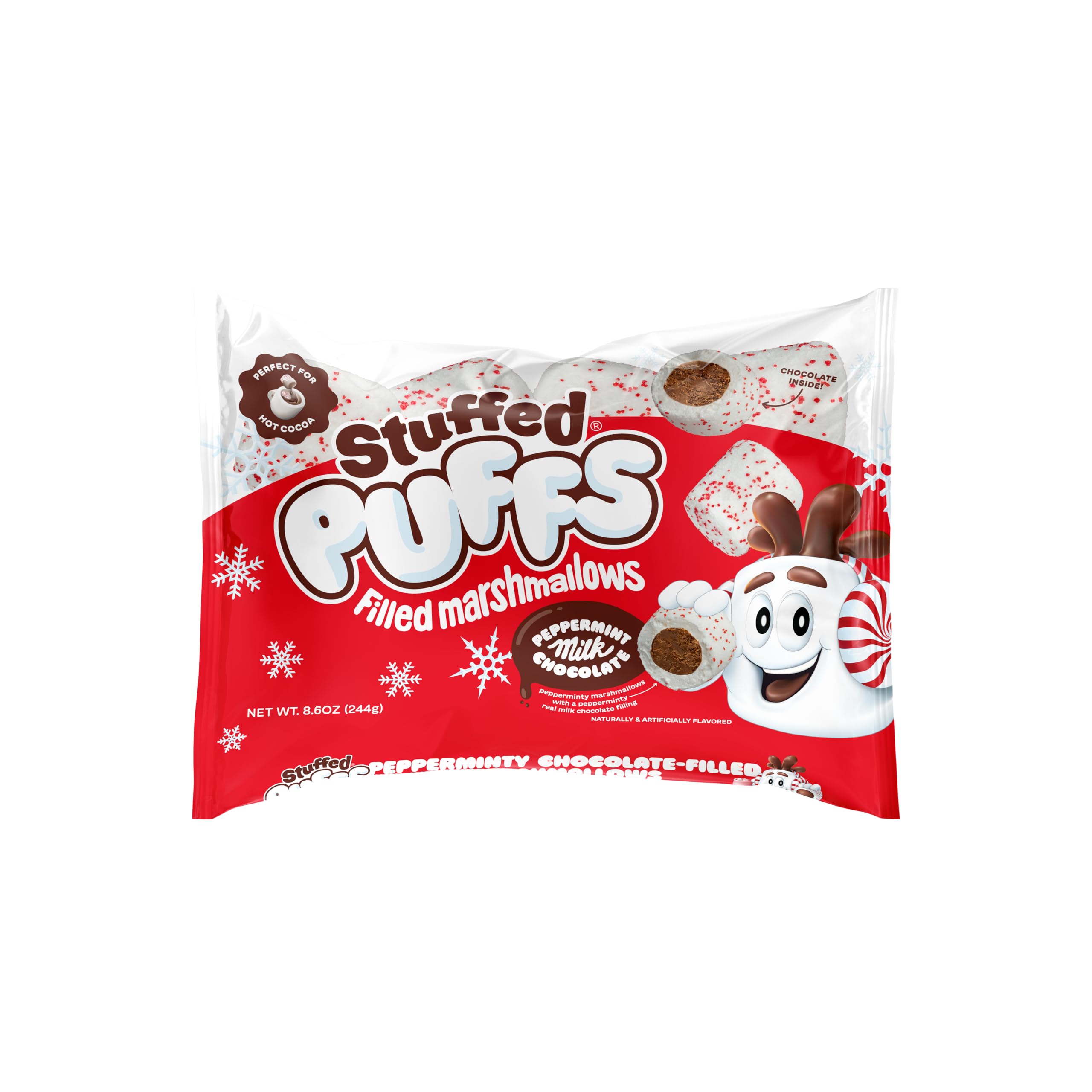 Amazon.com : Stuffed Puffs - Peppermint Milk Chocolate, 3 Pack ...