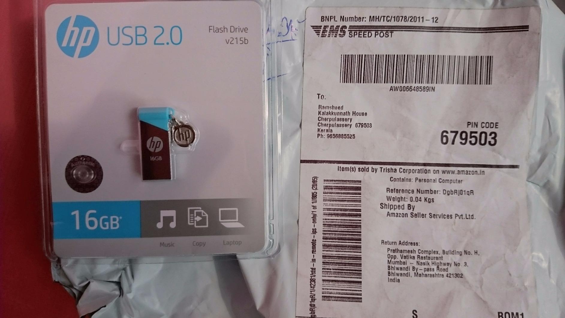 HP v221w 16GB USB 2.0 Pen Drive : Amazon.in: Electronics