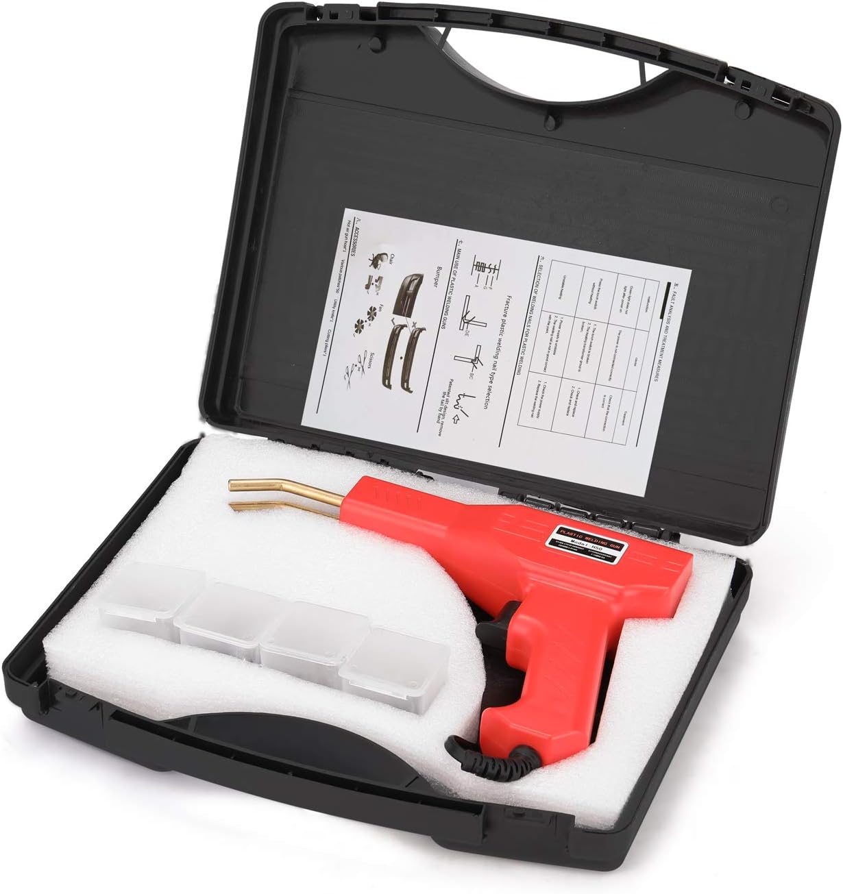 50W Plastic Welder Bumper Repair Kit,Weytoll Hot Stapler Plastic Repair ...