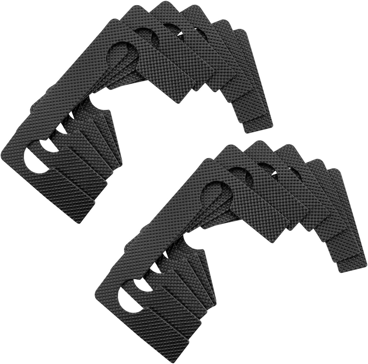 Xhziy 12 PCS Black Mesh Bathroom Clamp Rubber Pads Gasket Replacement ...