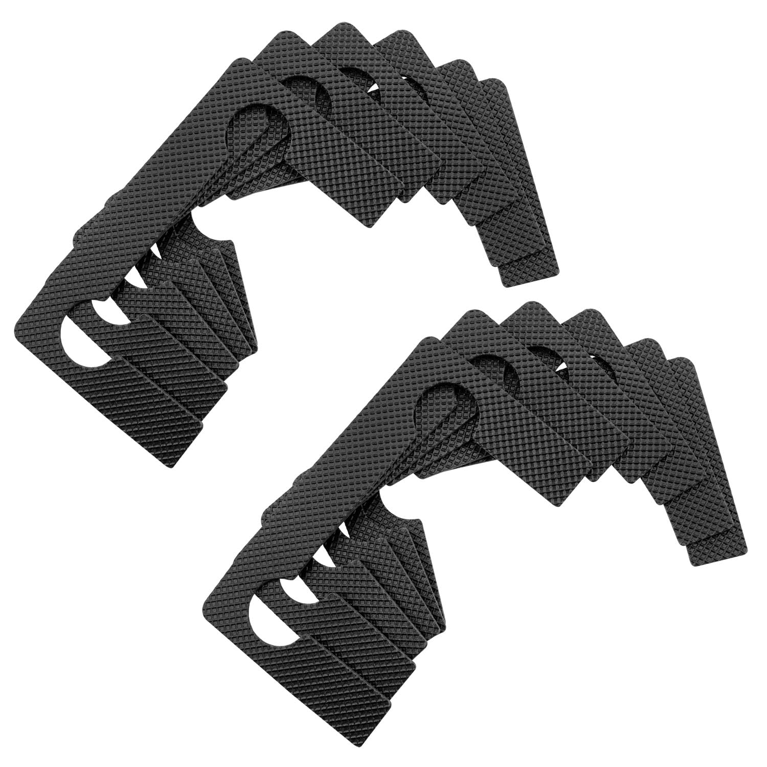 Xhziy 12 PCS Black Mesh Bathroom Clamp Rubber Pads Gasket Replacement ...