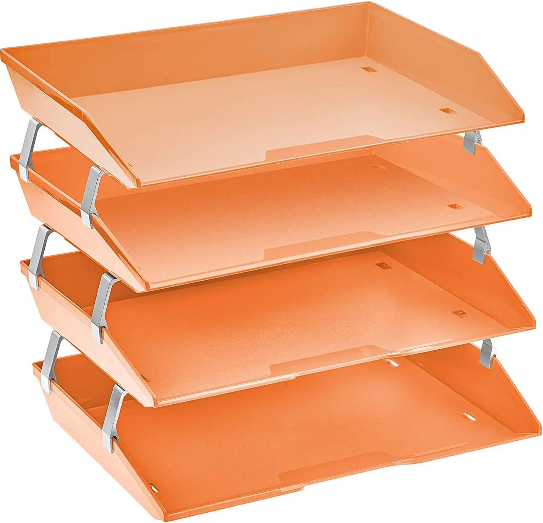 Acrimet Facility 4 Tier Letter Tray, Side Load, Letter Size, Desktop ...