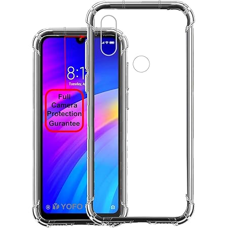 YOFO Silicone Transparent Back Cover for MI Redmi Note 7 Pro/Note 7 ...