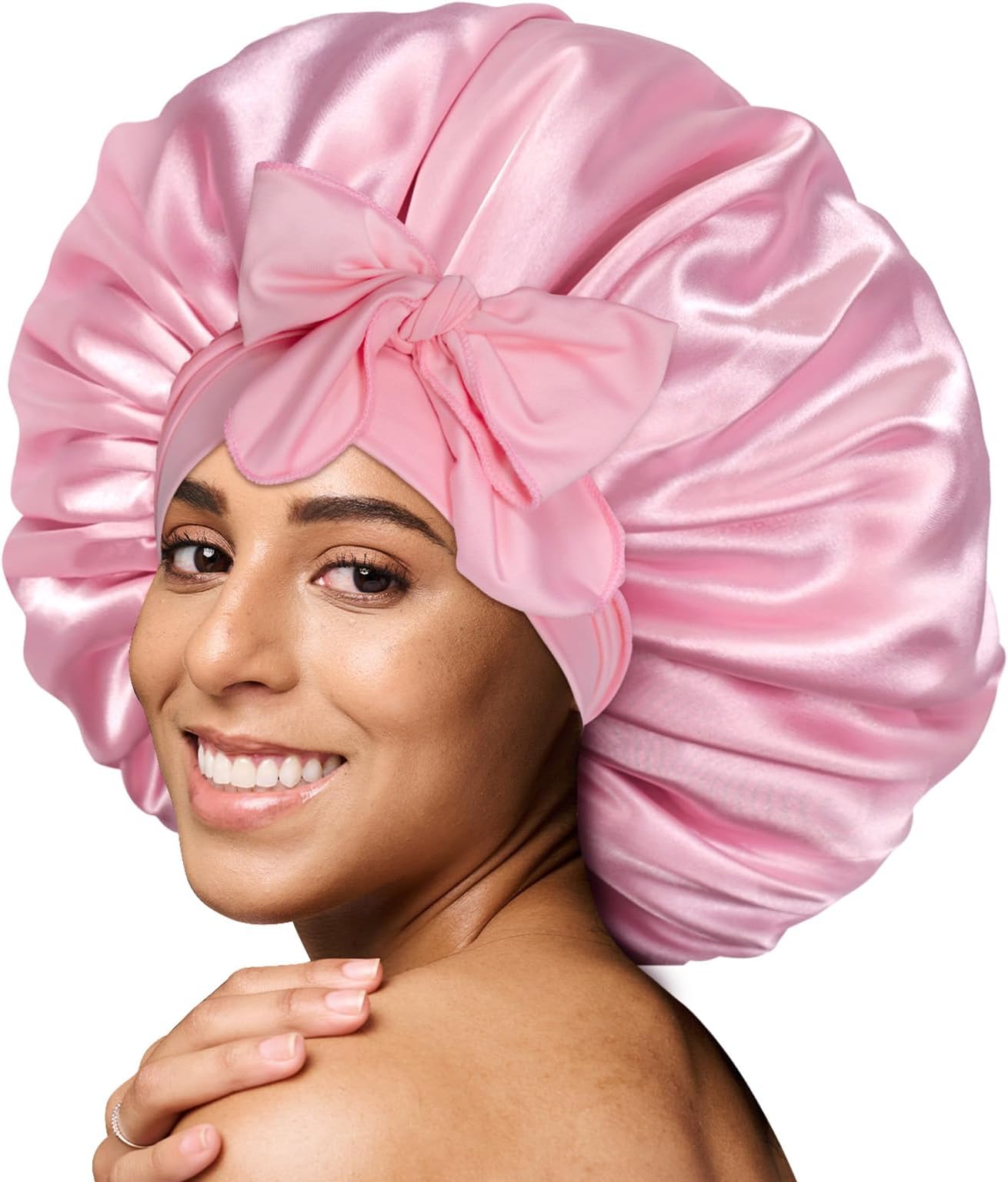 Amazon.com : BONNET QUEEN Silk Bonnet for Sleeping Women Hair Bonnet ...