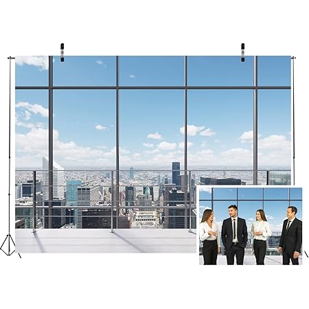 Amazon.com : LYWYGG 7x5FT Office Room Backdrop City Vinyl Backdrops ...