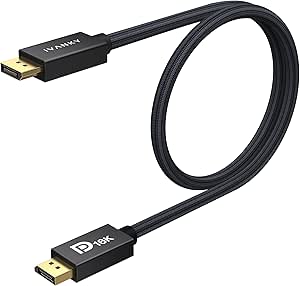 IVANKY 16K Displayport Cable 2.1, Short DP Cable 3.3ft [16K@60Hz, 8K ...