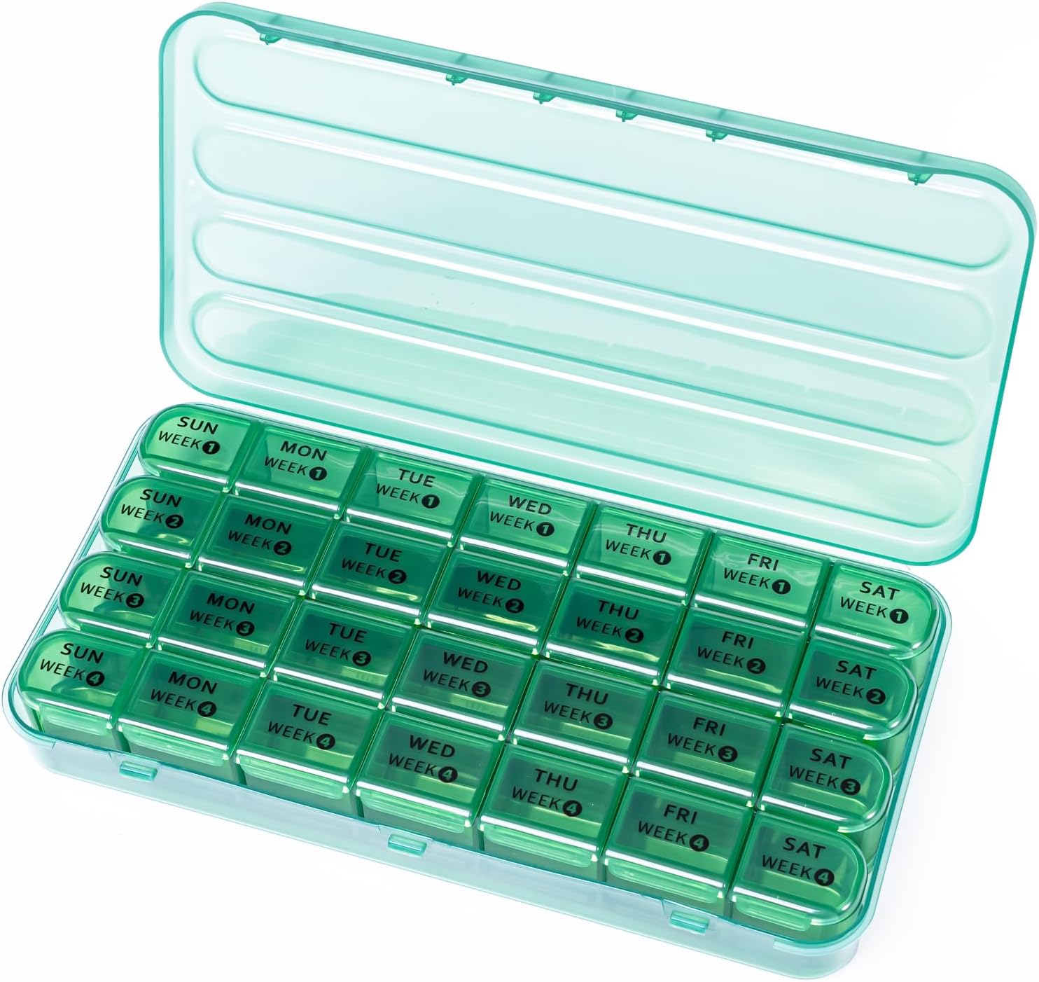 Amazon.com: SHUNCHG Large Weekly Pill Organizer 4 Times a am pm Pill ...