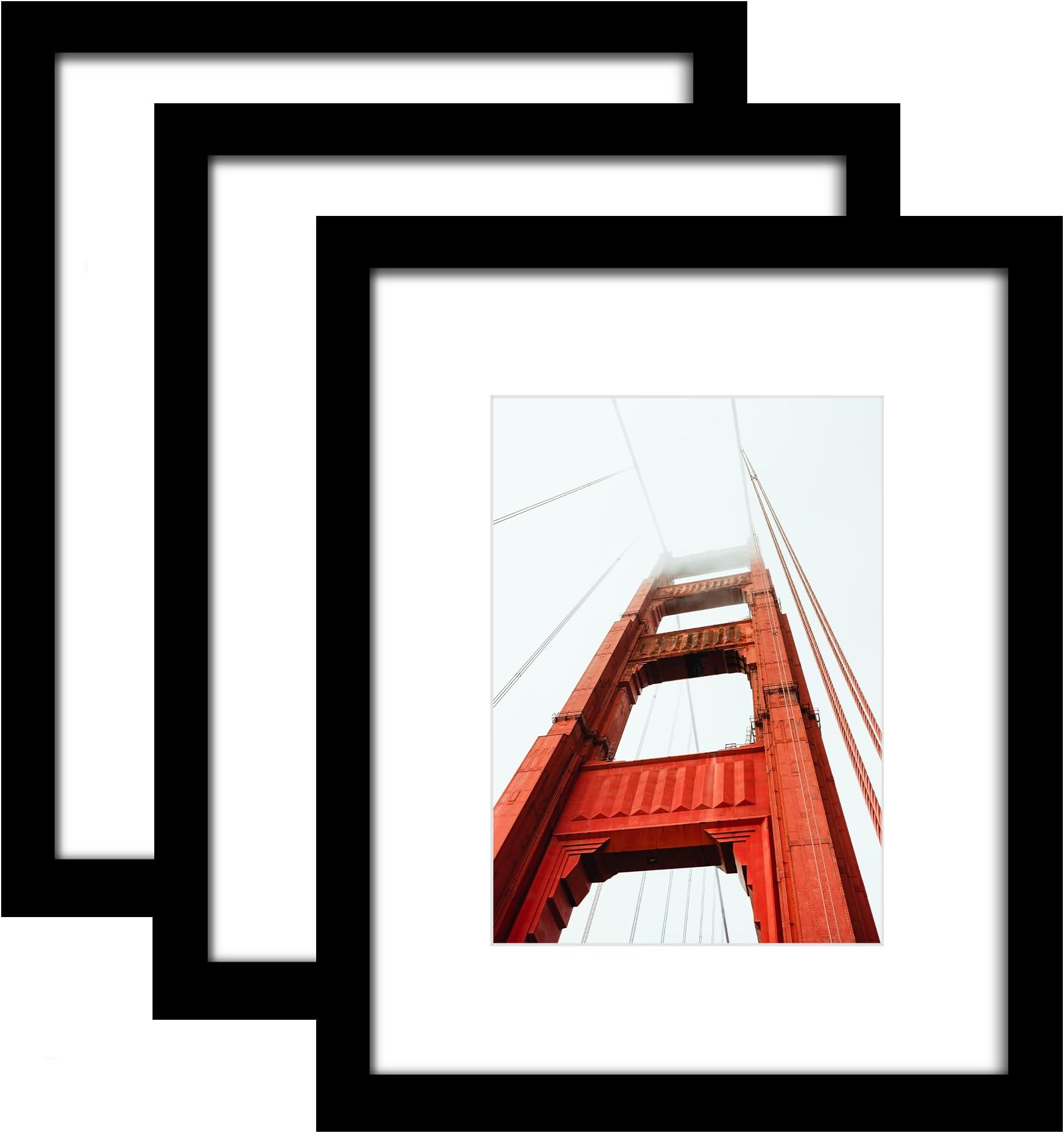 Amazon.com: ijuerybai Gold 8x10 Picture Frame Set of 3, High ...