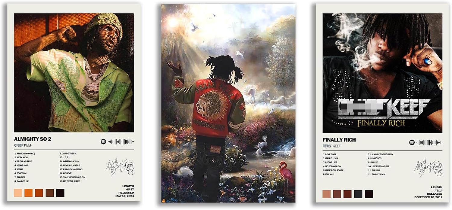 Amazon.com: Chief Poster Keef Album Cover Limited Edition Posters (Set ...