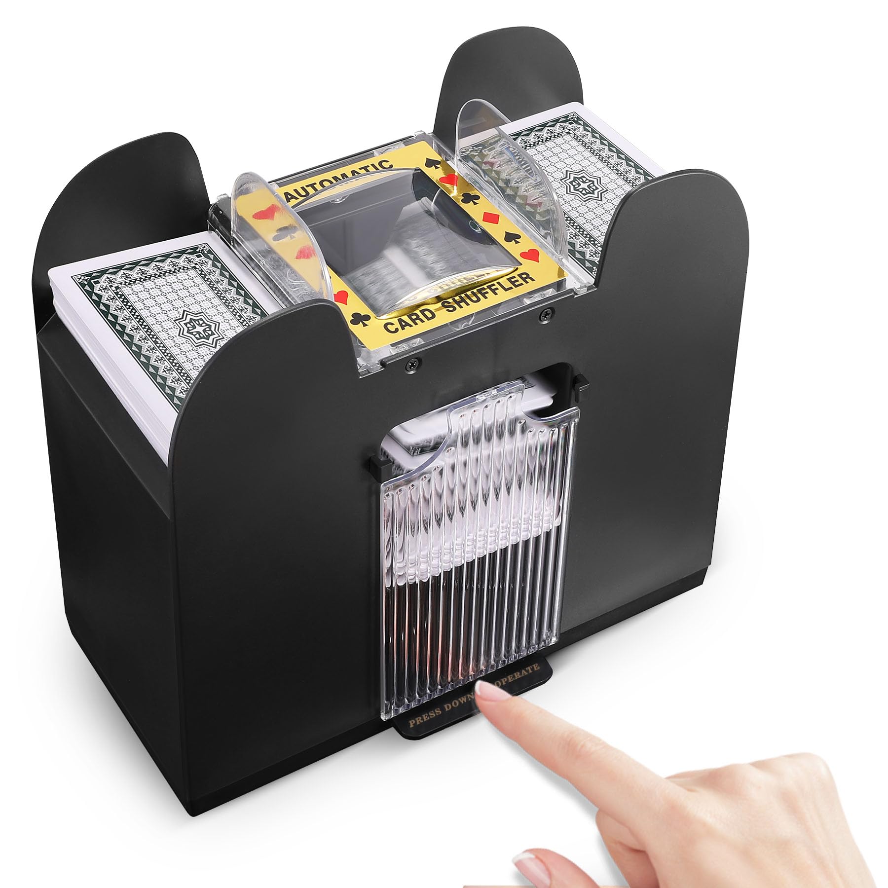 Snapklik.com : Automatic Card Shuffler 6 Deck,Battery-Operated Electric ...
