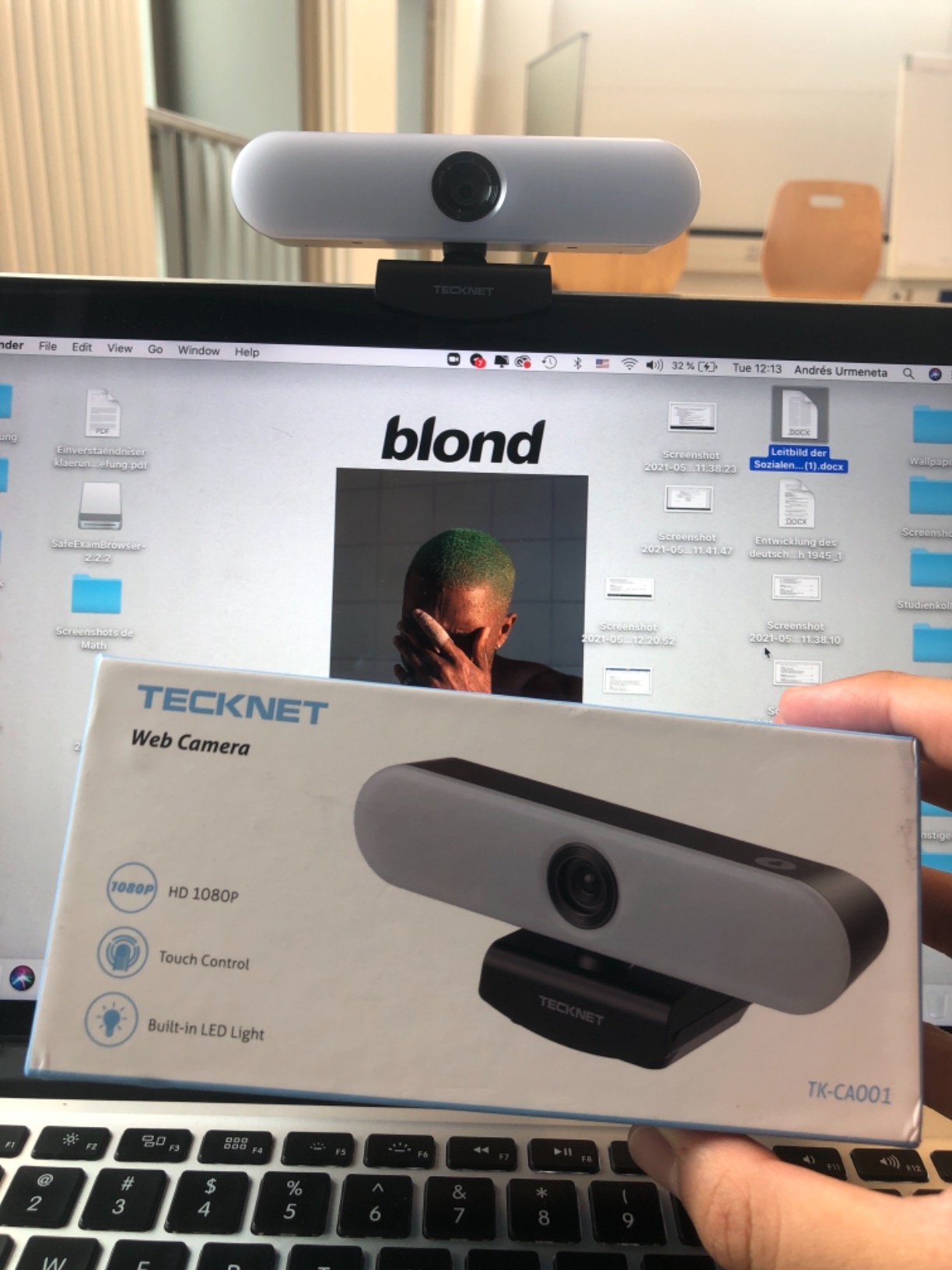 TECKNET 1080P Webcam with Microphone for Desktop, Streaming Webcam with ...