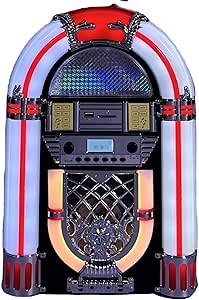 Bluetooth Jukebox USB CD Player LED SD MP3 Tabletop Desk Top Retro ...