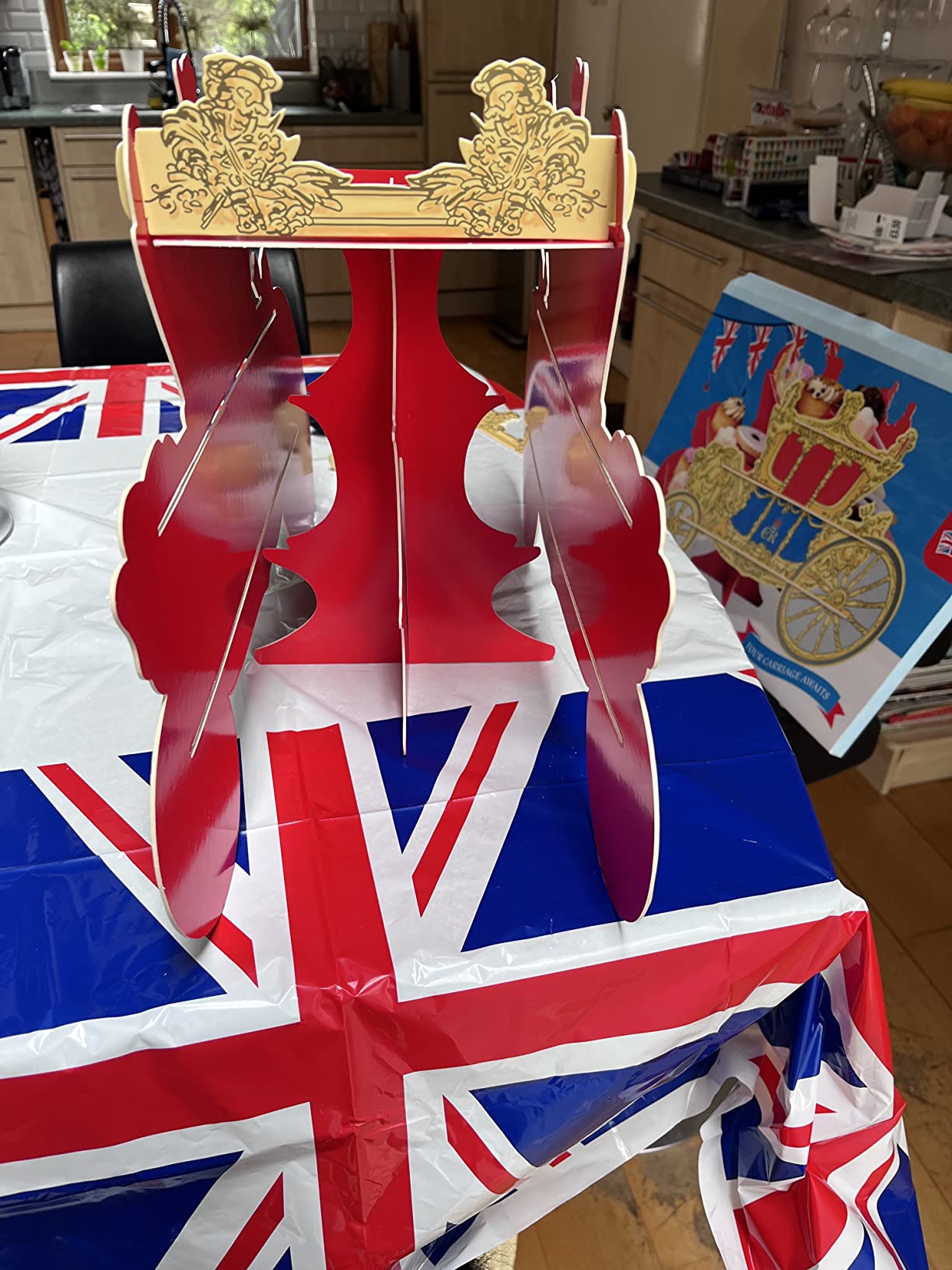 Talking Tables - Royal Coronation Cake Stand Carriage Shaped 3 Tier ...