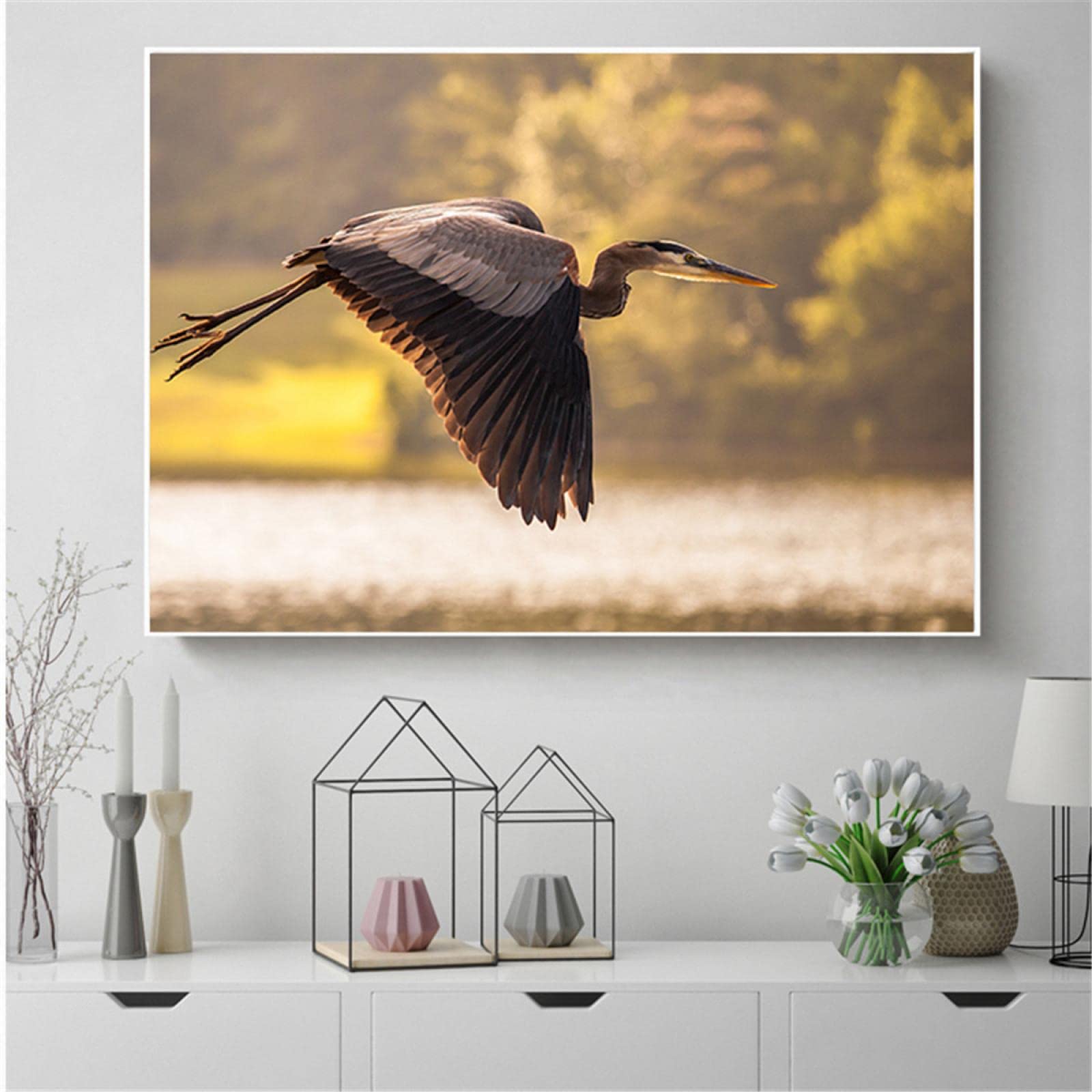 Flying Bird Abstract Painting