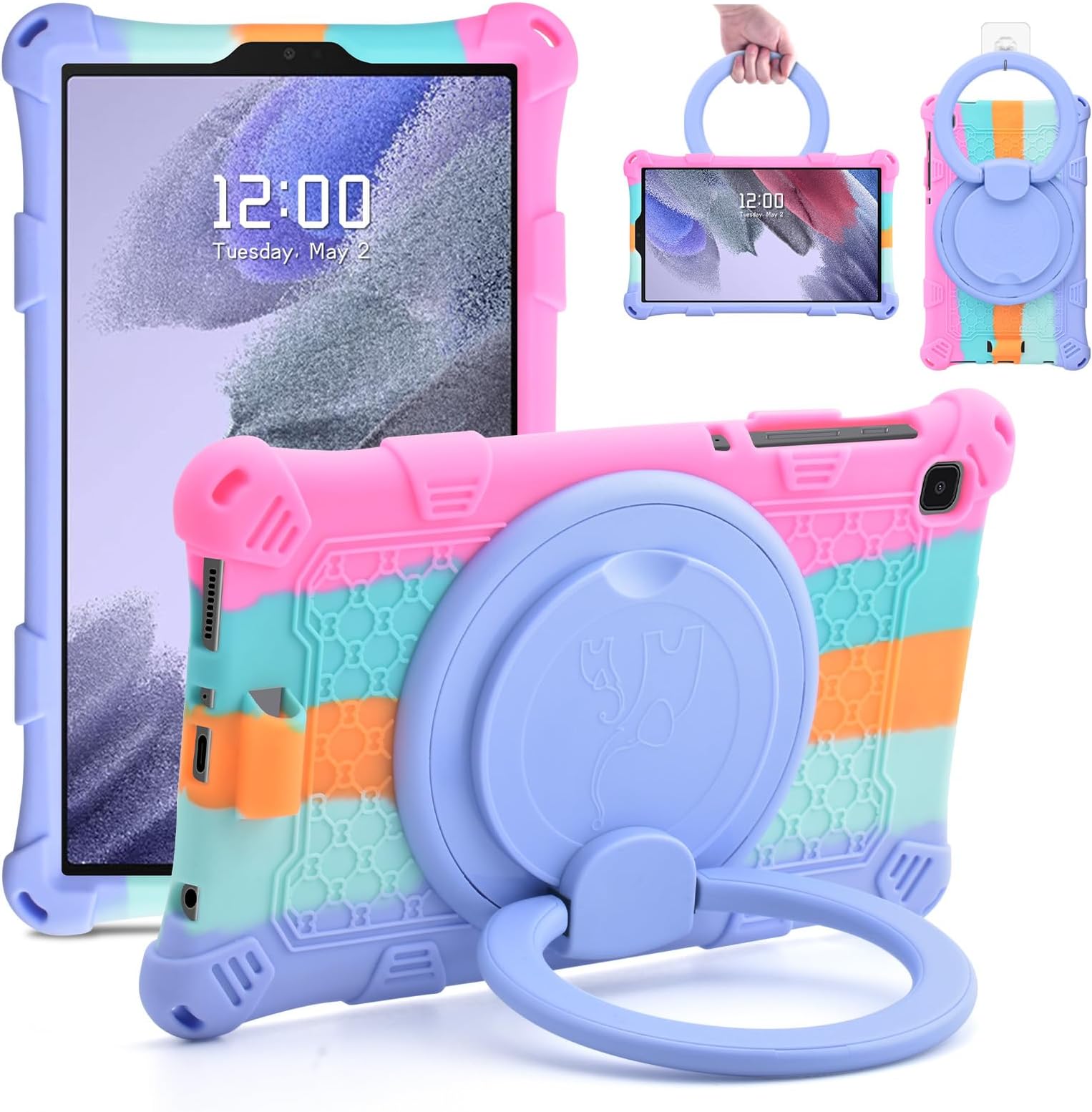 Amazon.com: DETUOSI Silicone Case for Samsung Galaxy Tab A7 Lite 8.7 ...