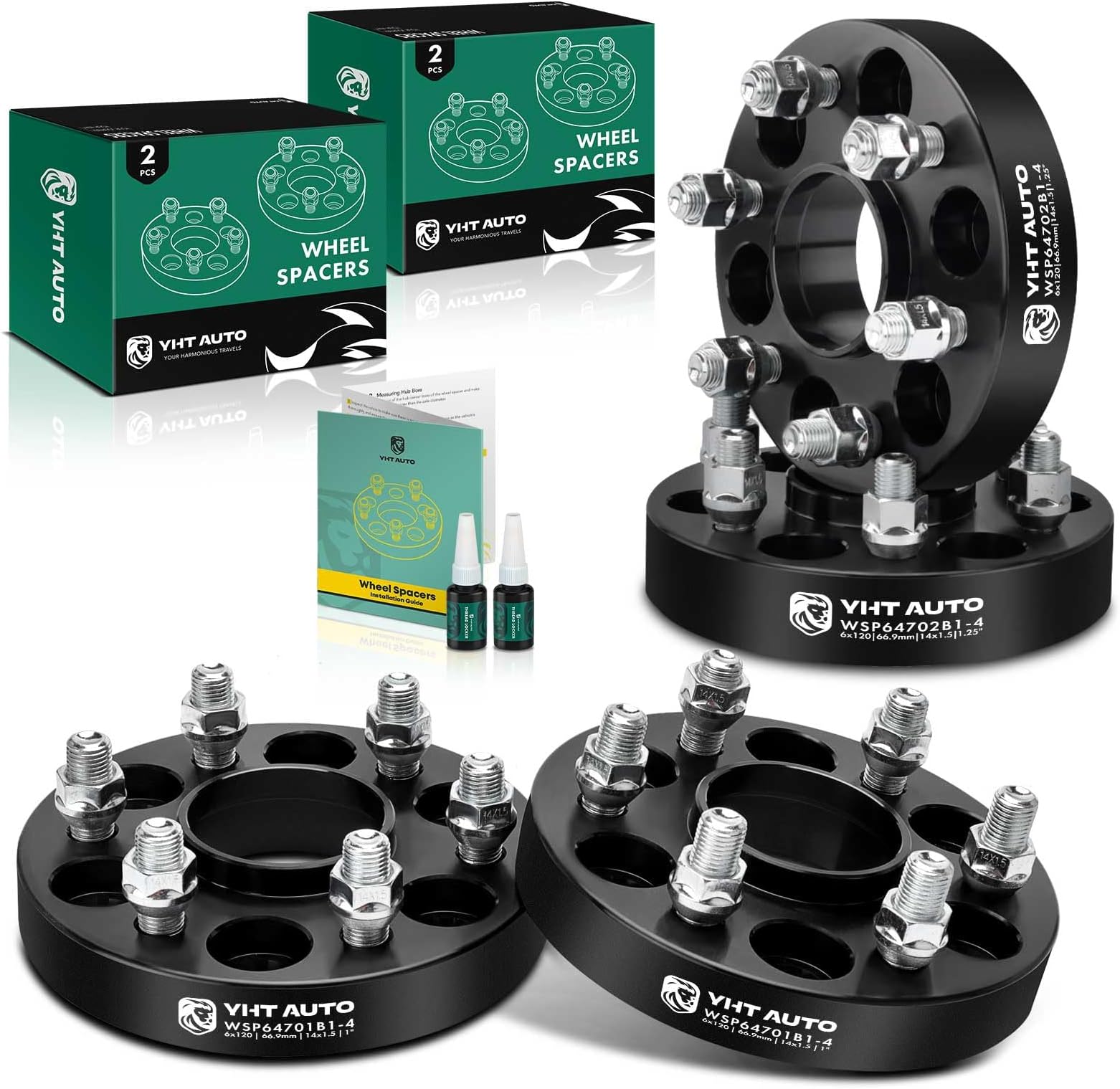 Amazon.com: YHTAUTO 6x120mm Hubcentric Wheel Spacers 1.25 inch Fits ...