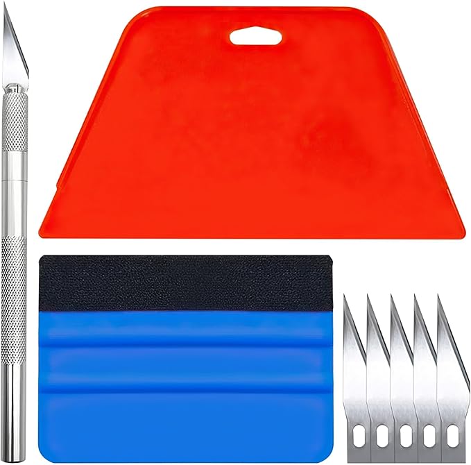 8pcs Car Vinyl Wrap Squeegee Smoothing Tools, Wallpaper Kit Wrap Vinyl ...