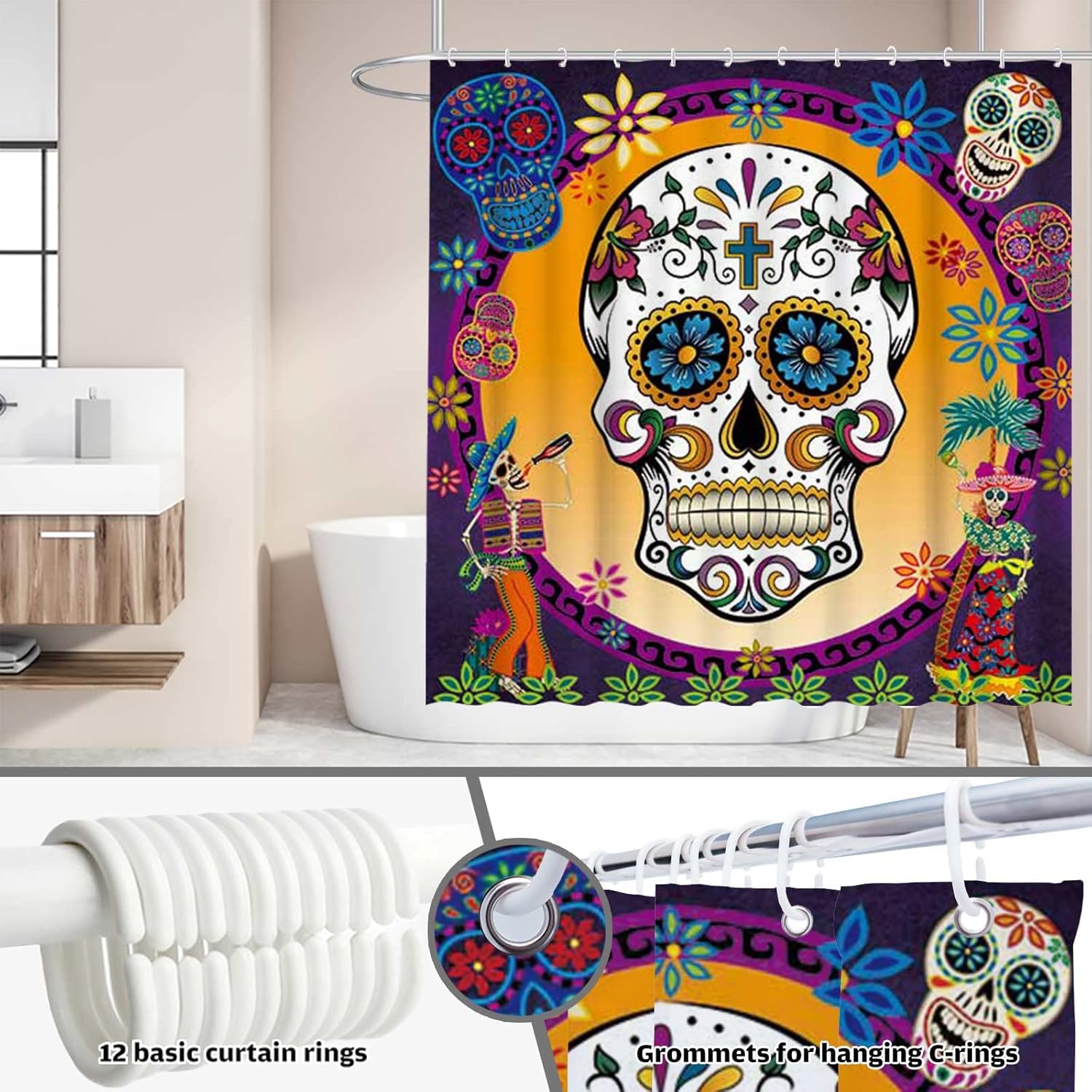 Day Of The Dead Bathroom Accessories – Rispa
