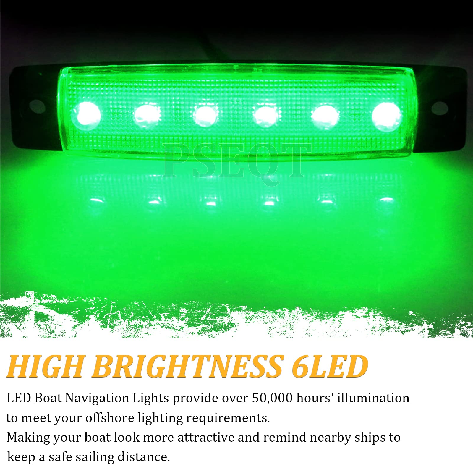 Snapklik.com : PSEQT LED Boat Navigation Lights Marine Interior ...