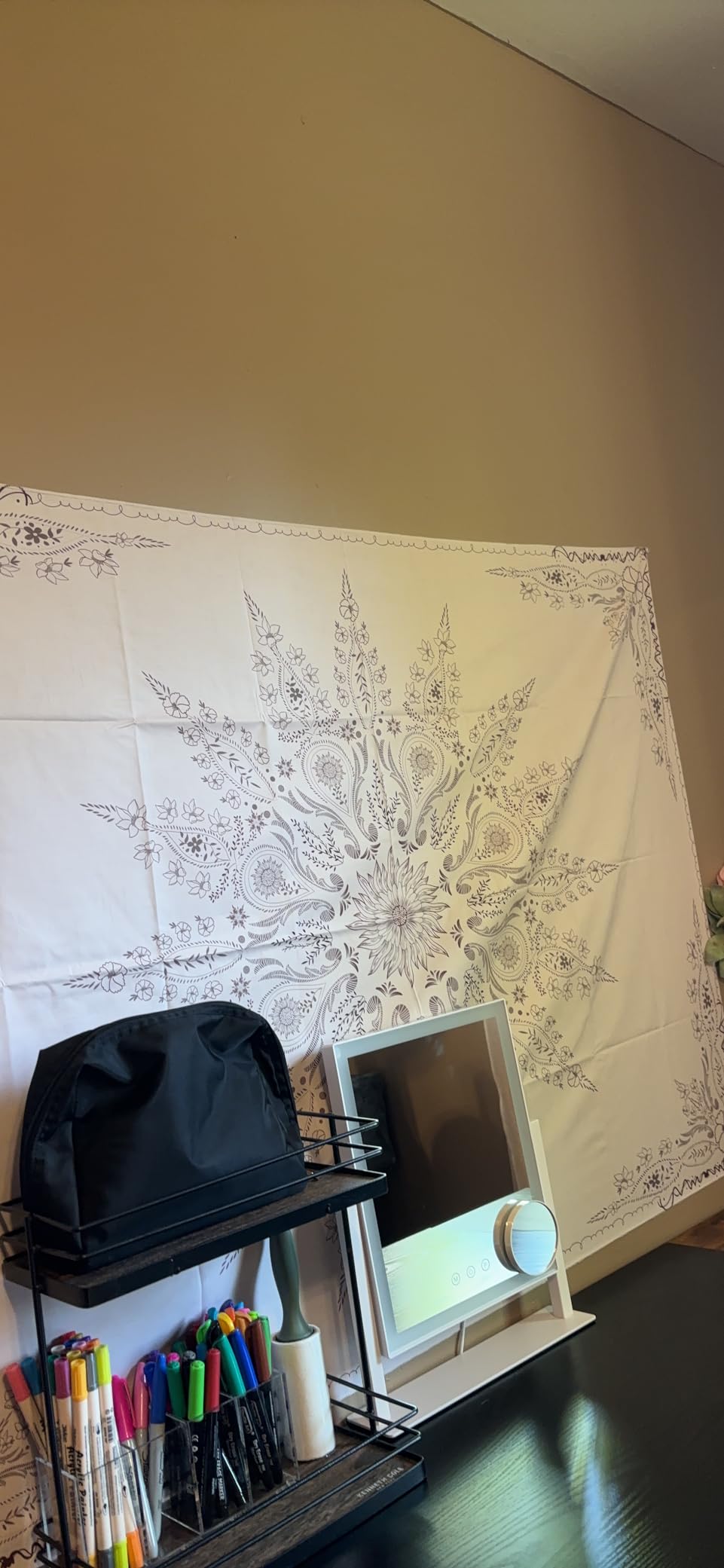 Amazon.com: Damanse Floral Bohemian Tapestry-Flower Aesthetic Tapestry ...