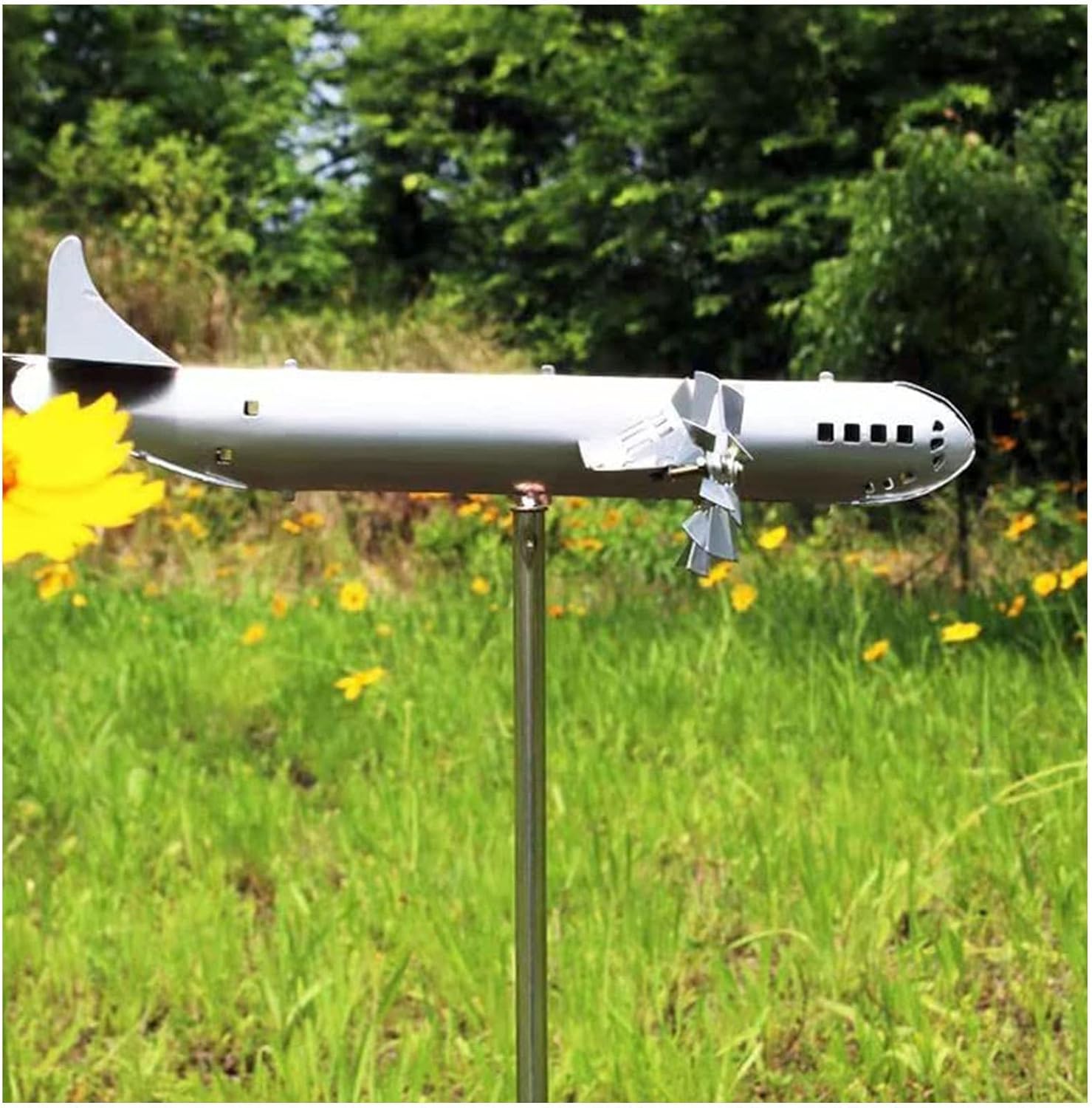 Amazon.com: Metal Airplane Spinners, Airplane Wind Sculpture, Magic ...