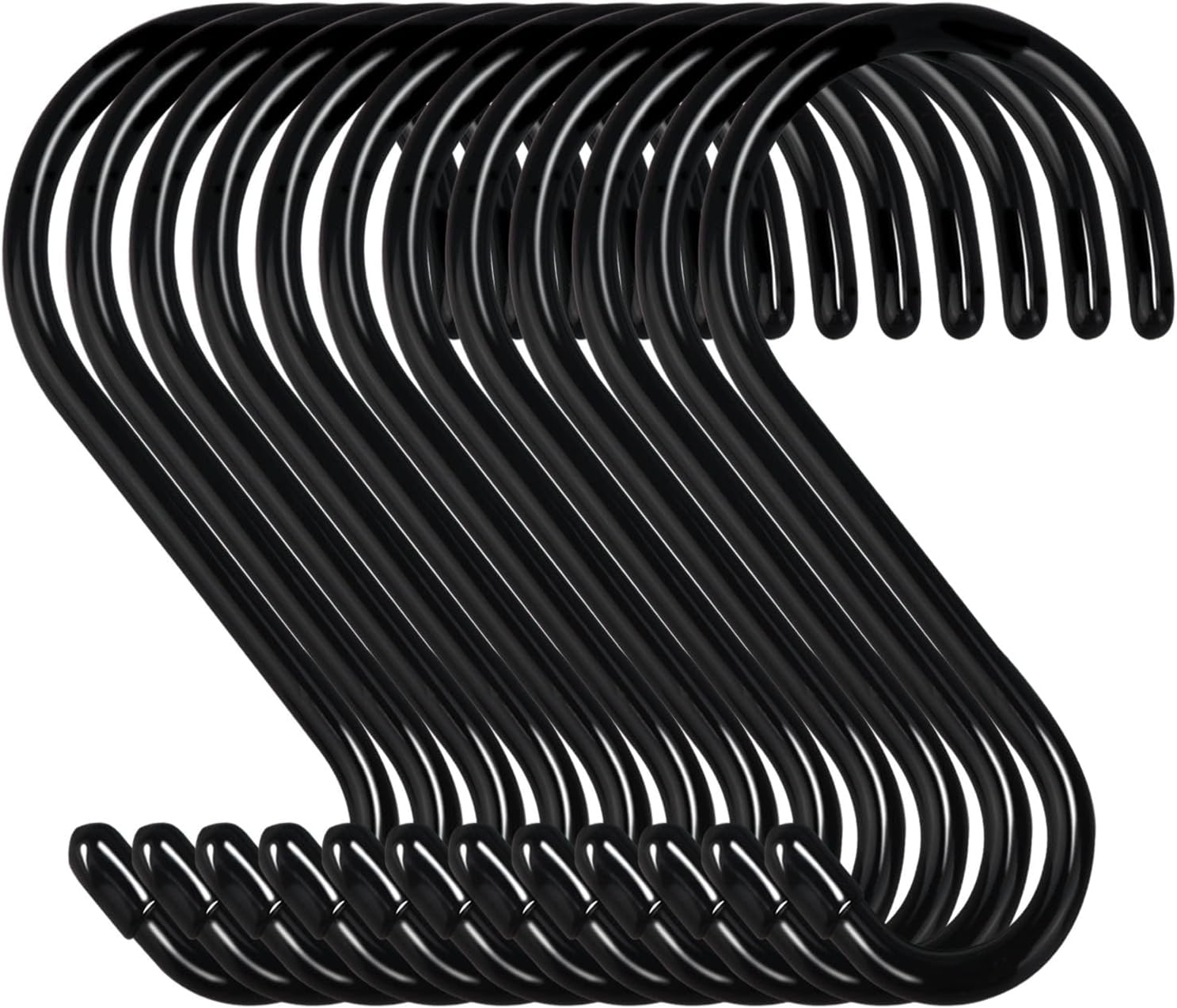 Amazon.com: DINGEE 4 Inch 12 Pack S Hooks - Heavy Duty, Large Rubber ...