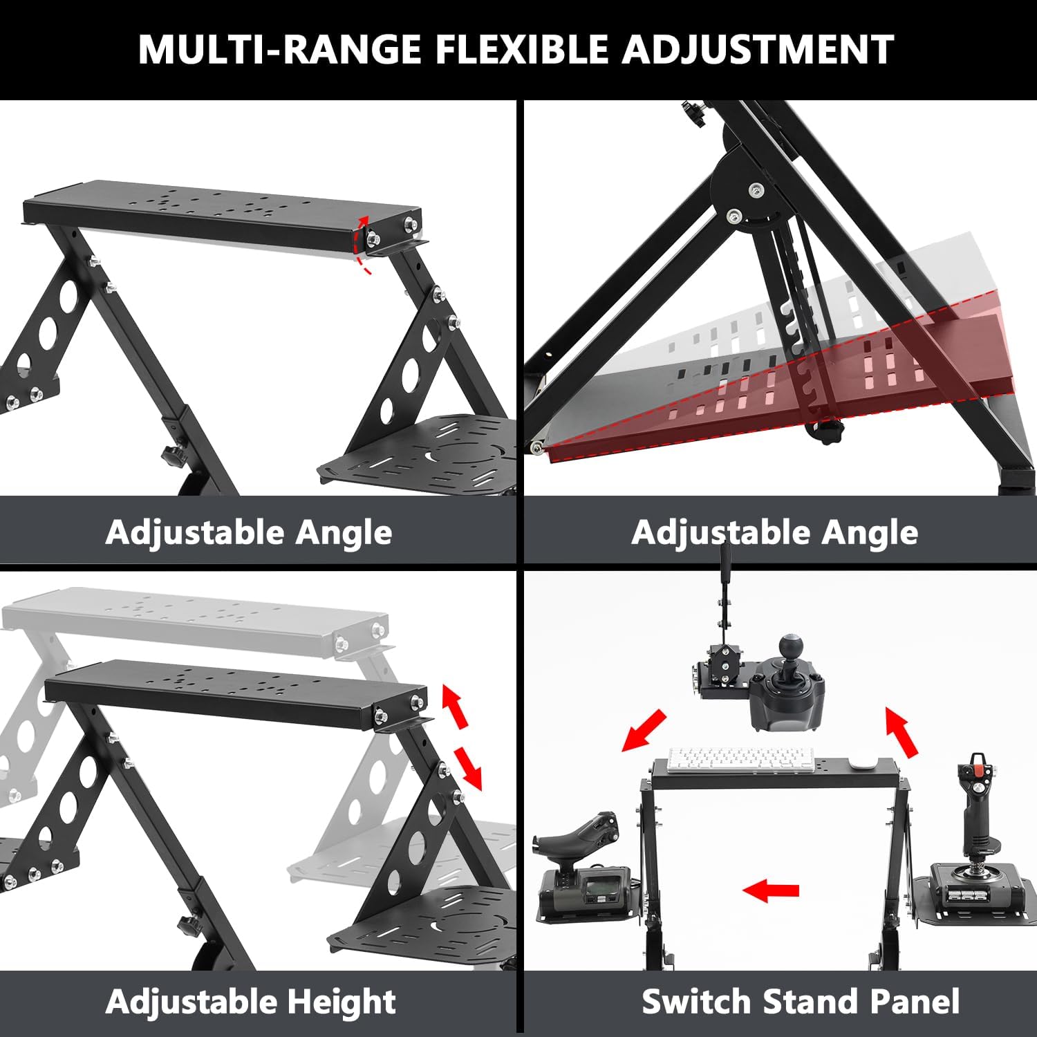 Snapklik.com : Foldable Flight Simulation Stand Fit For Logitech G25 ...