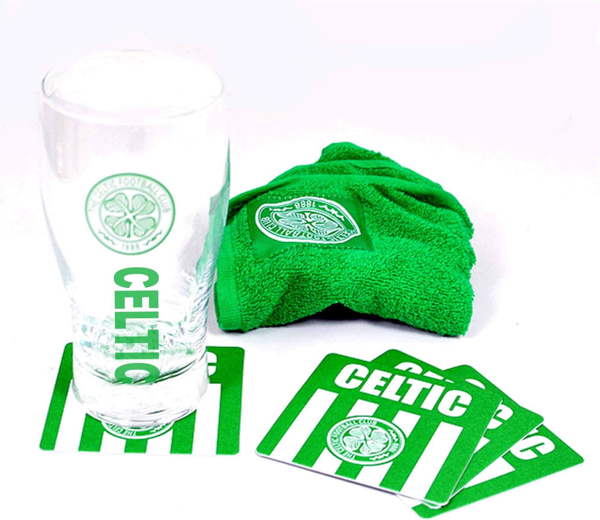 Celtic FC Official Peroni Style Tall Pint Glass : Amazon.co.uk: Home ...