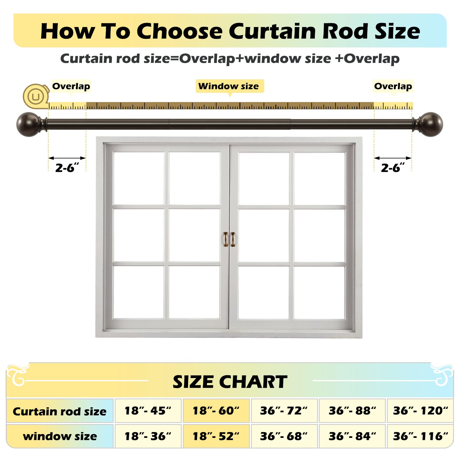 Standard Curtain Rod Sizes Urbanest Pierre Cut Crystal Drapery Curtain