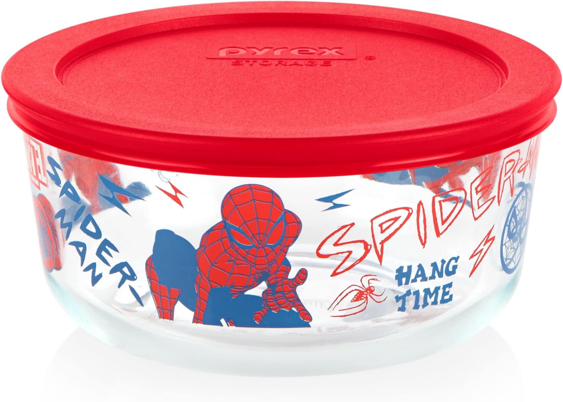 Amazon.com: Pyrex® Marvel Spider-Man 4-cup Round Glass Storage : Home ...