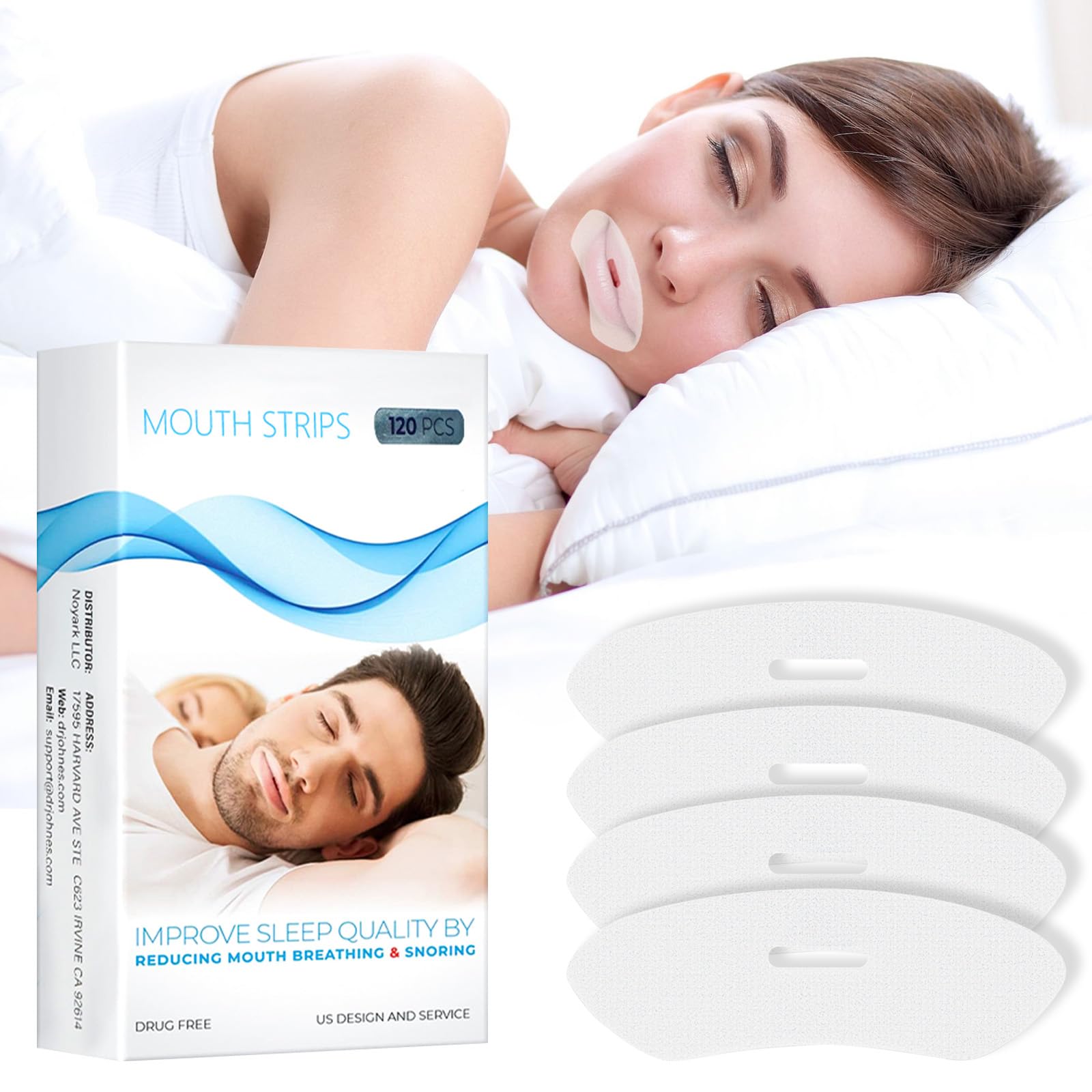 Mouth Tape for Sleeping, 120 Pcs Mouth Tape Sleep Strips for Less Mouth ...