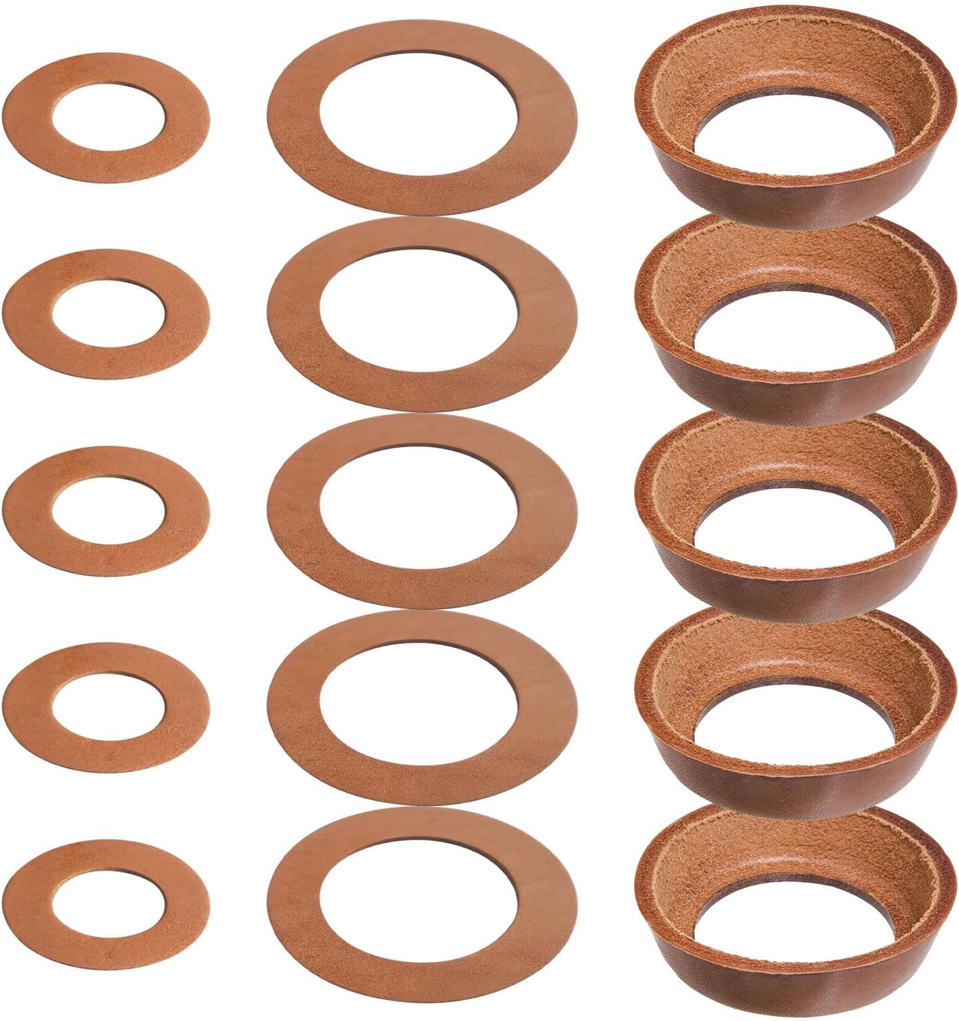 QENETY 5Pcs Leather Sleeves Piston Sleeves, Handle Pump Replacement ...