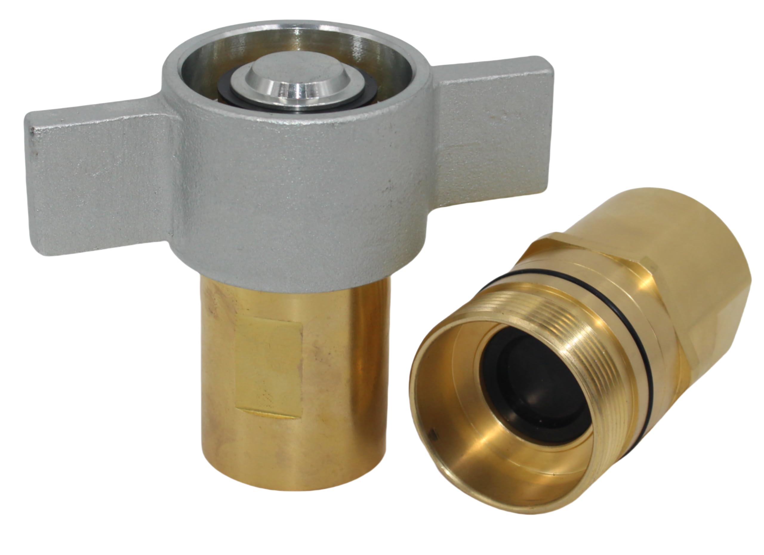 Snapklik.com : 1-1/4" NPT Wet-Line Wing Nut Heavy Duty Hydraulic Quick ...