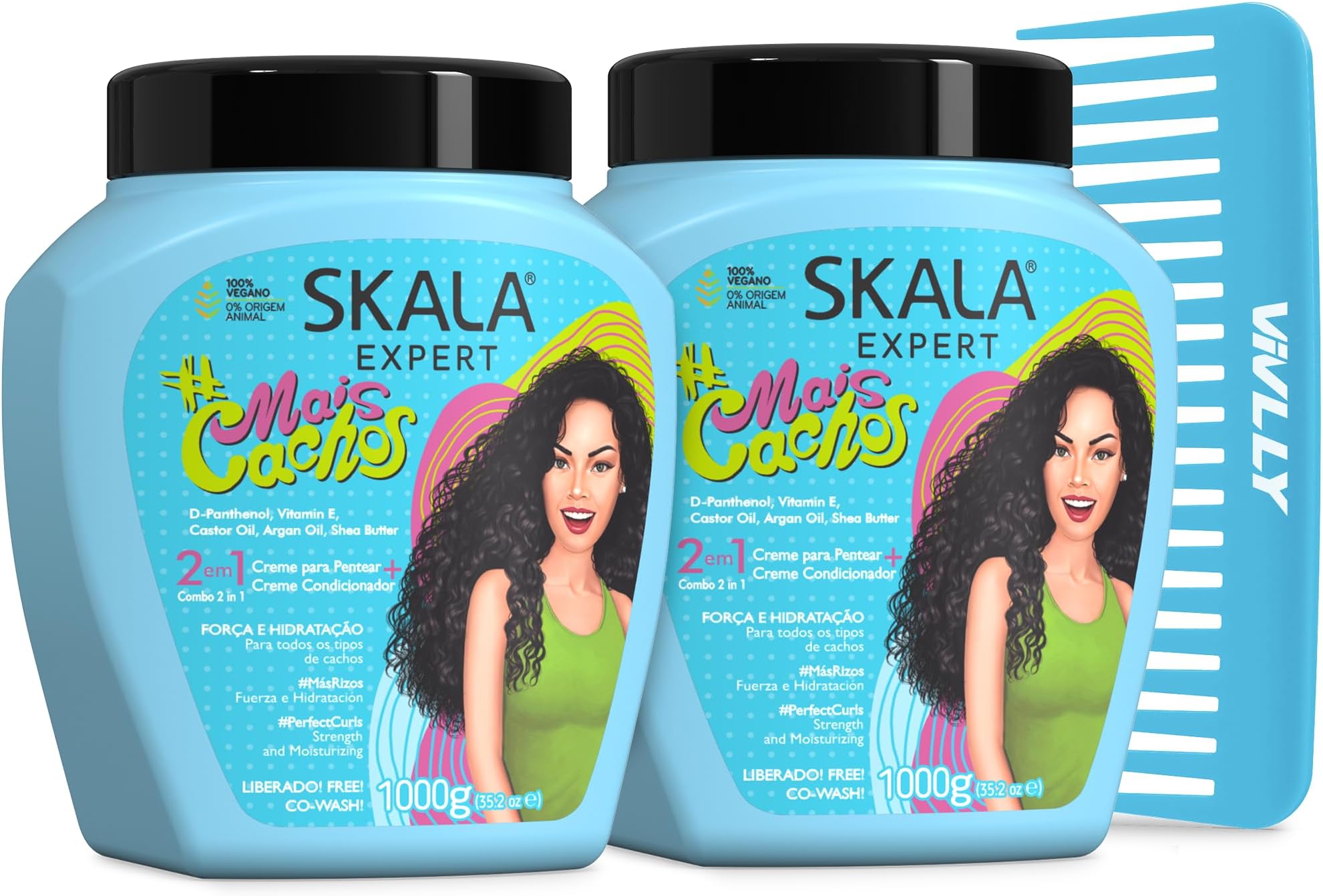 Amazon.com: SKALA Hair Type 3ABC - 2 IN 1 Hydrating Treatment for Curly ...