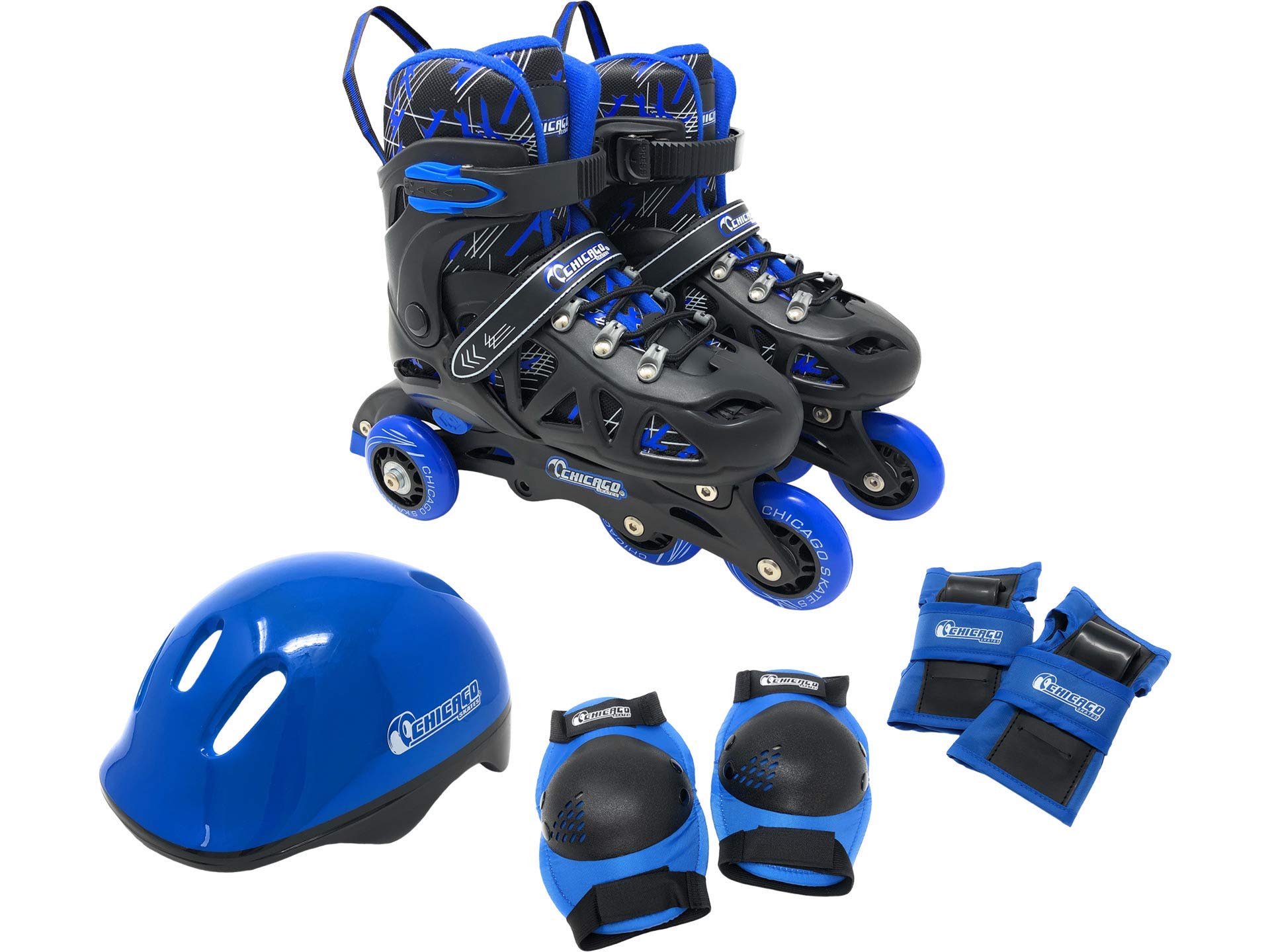 Snapklik.com : CHICAGO Skates Inline Training Skate Combo Set - Blue